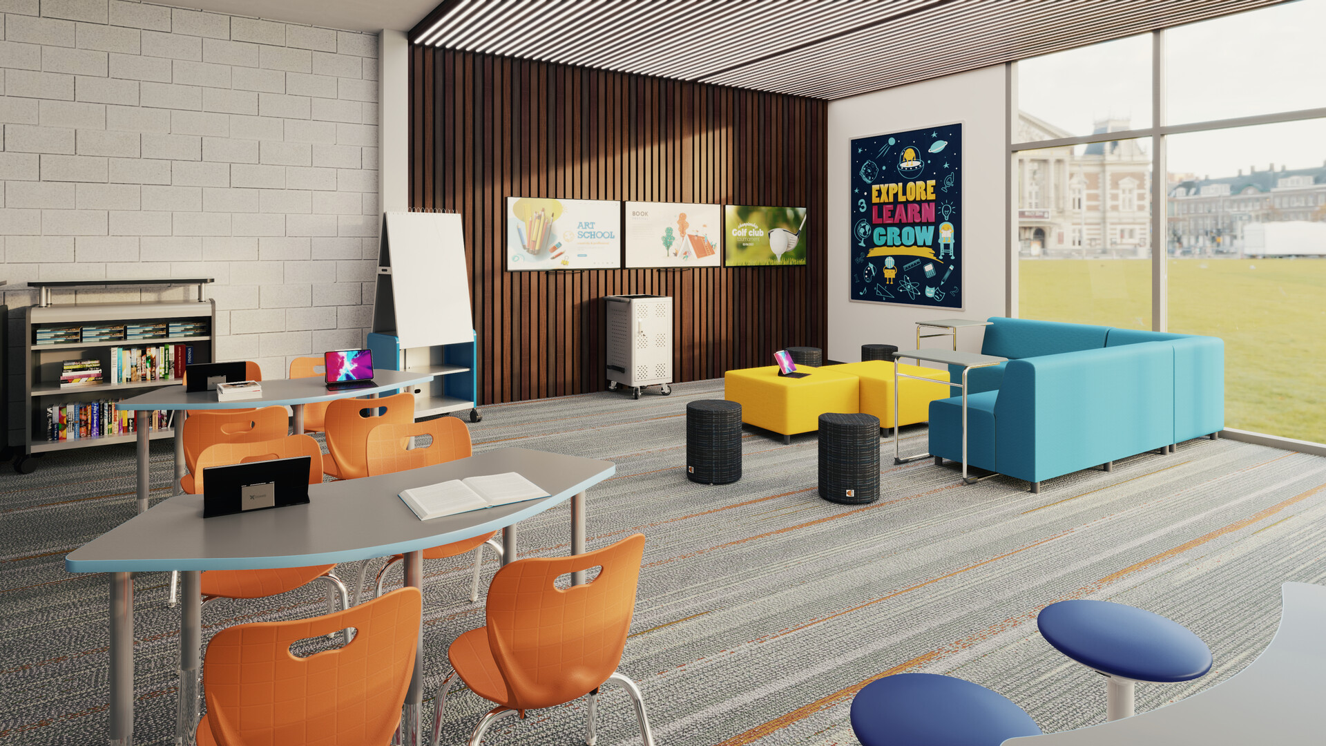 ArtStation - Library/Resource Center Visualization