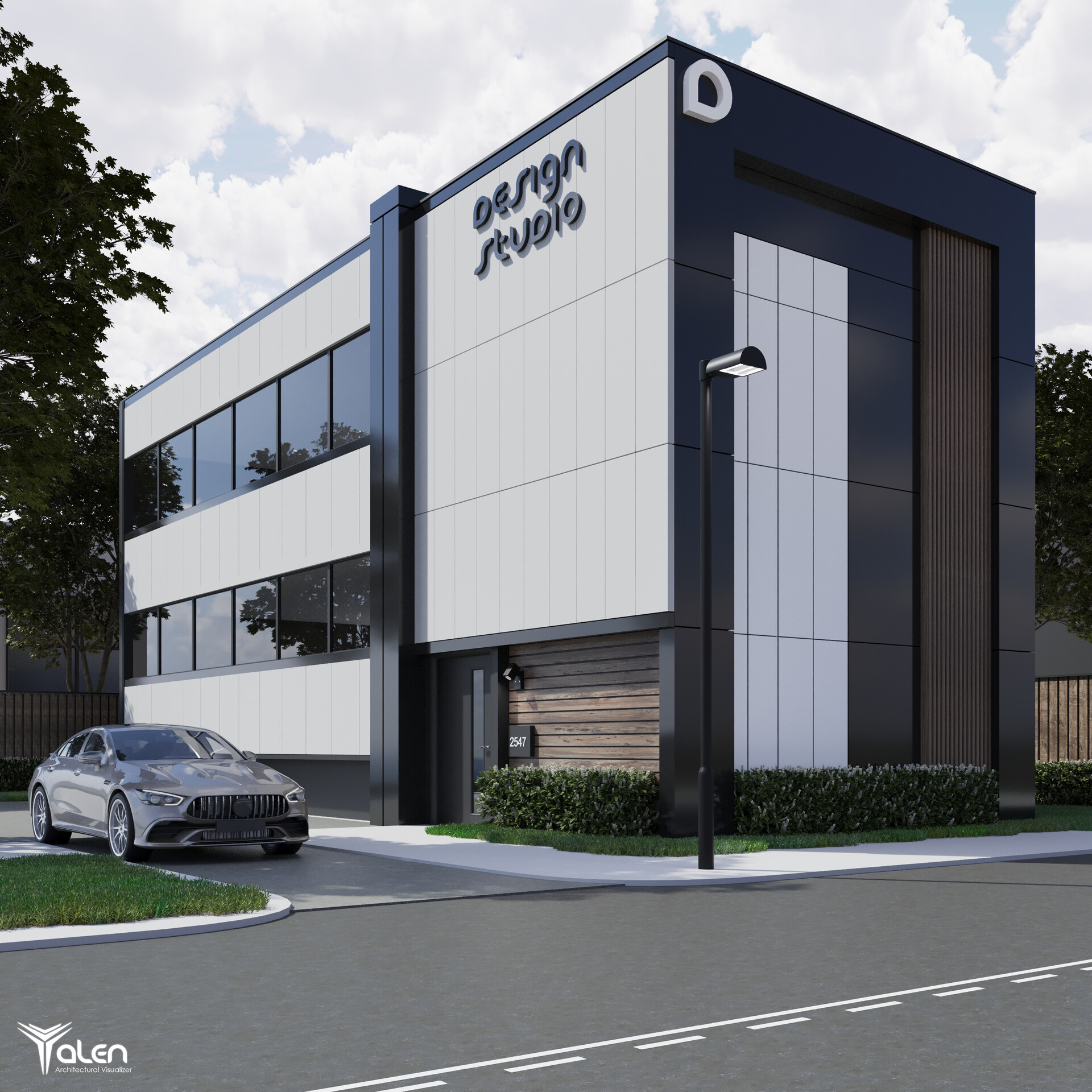 ArtStation - Modern Design Studio Building