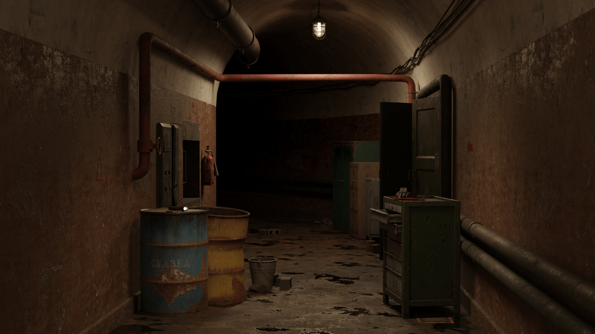 ArtStation - Tunnel of the old bunker