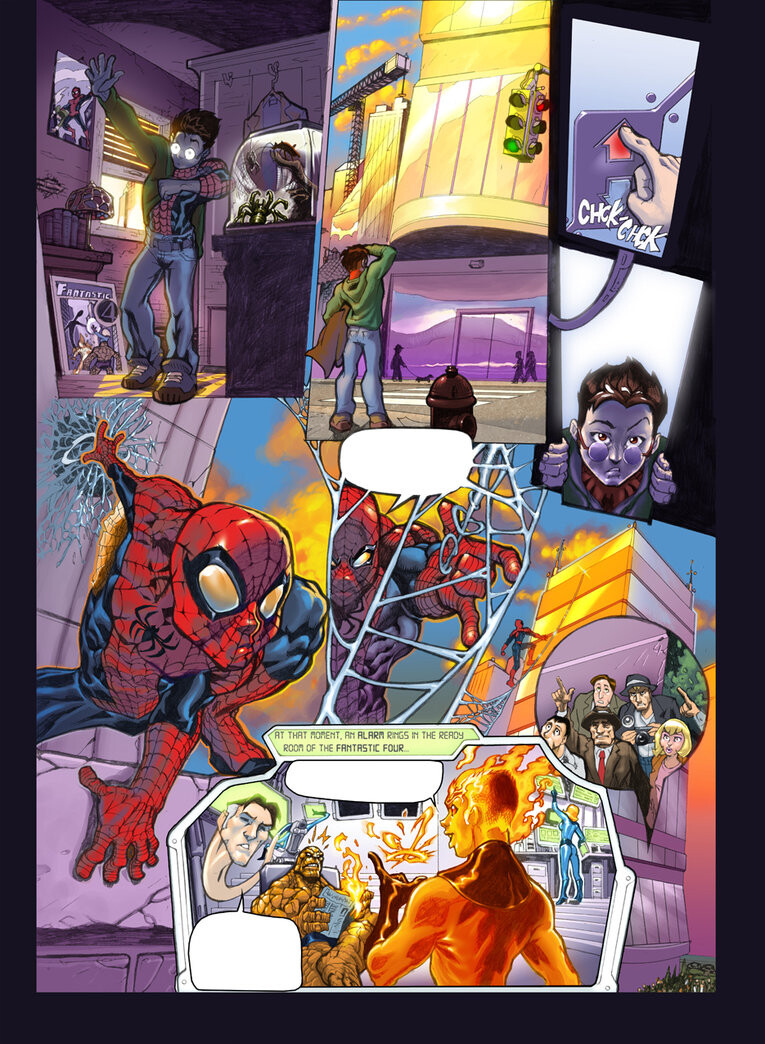 ArtStation - Spiderman at Baxter Building.