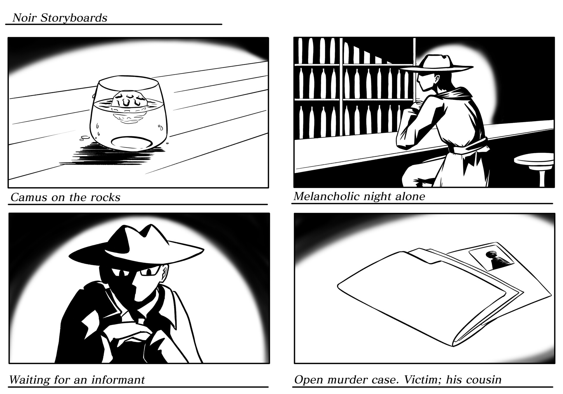 ArtStation - Film Noir Storyboards