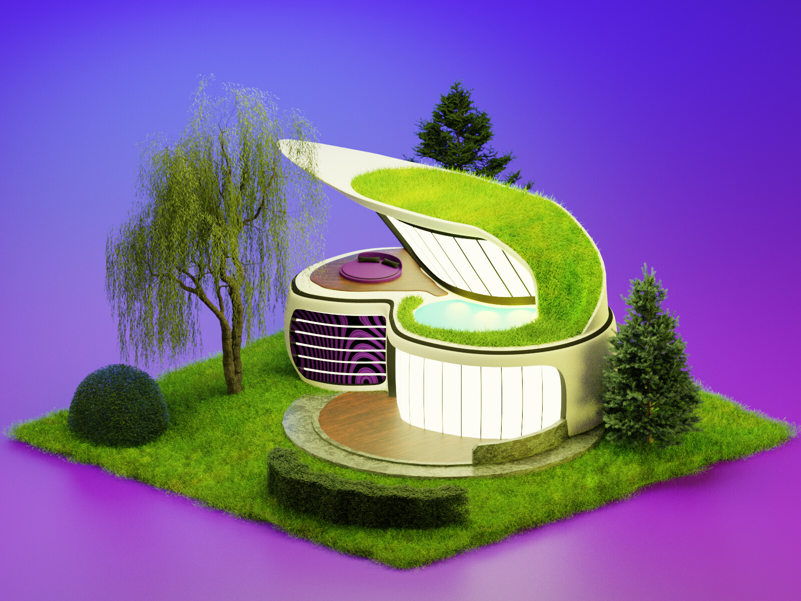 ArtStation - stylized building