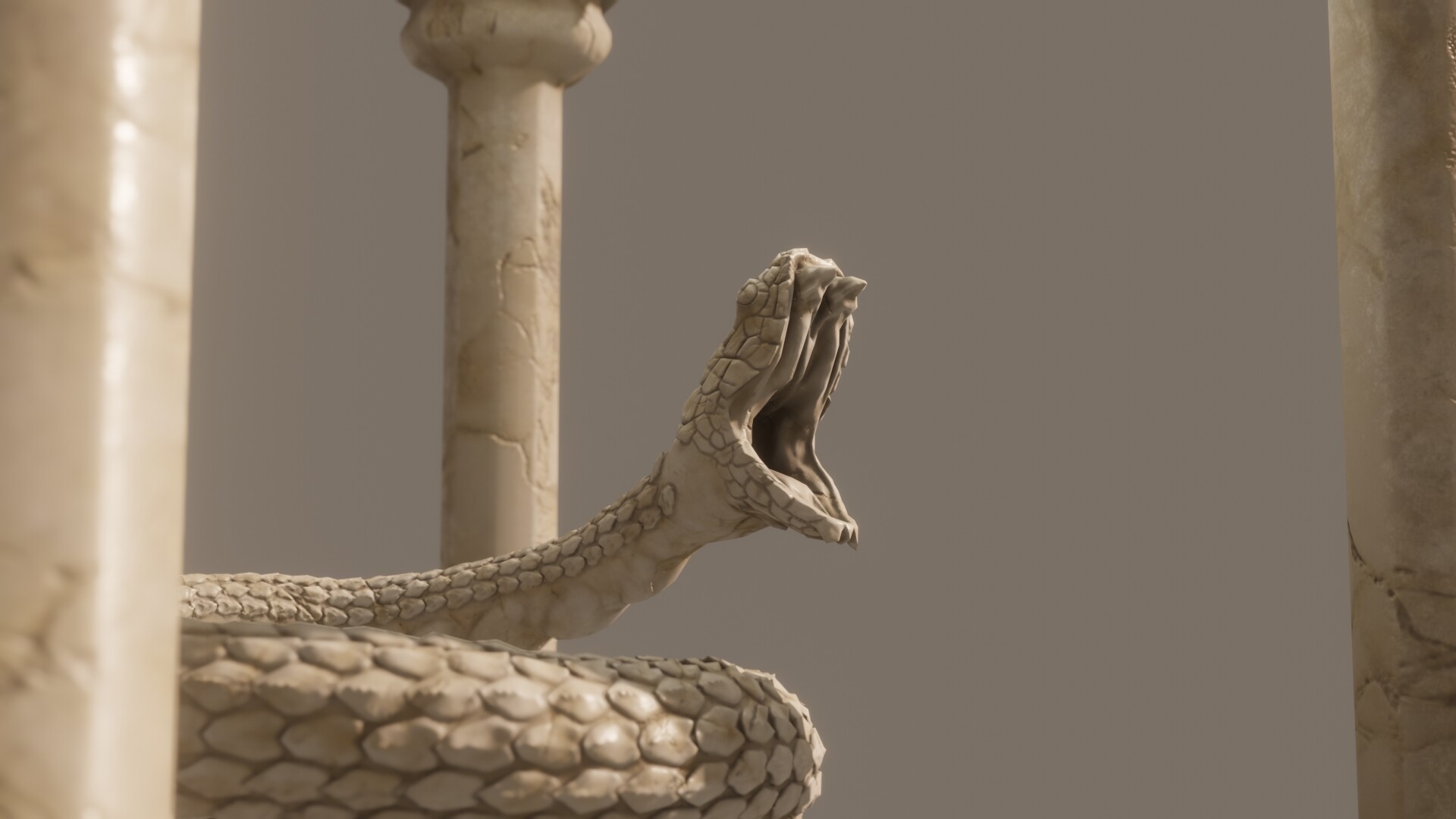 ArtStation - Snake mama Altar