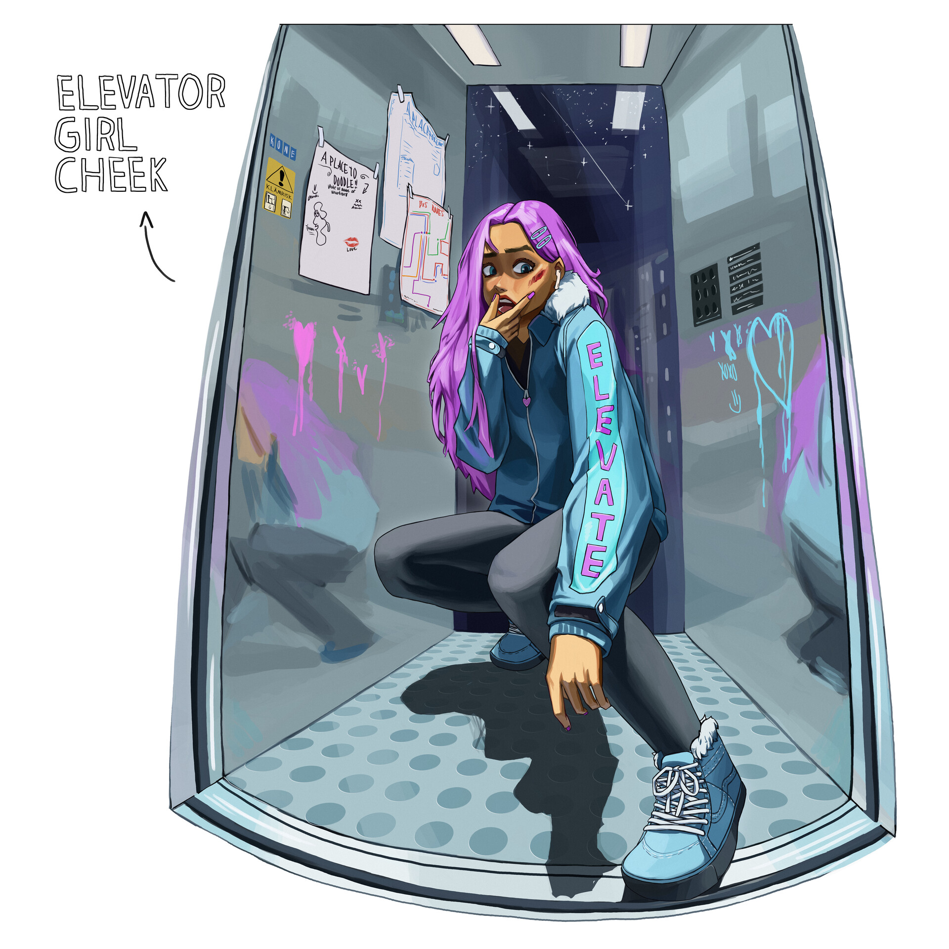 ArtStation - Elevator Girl