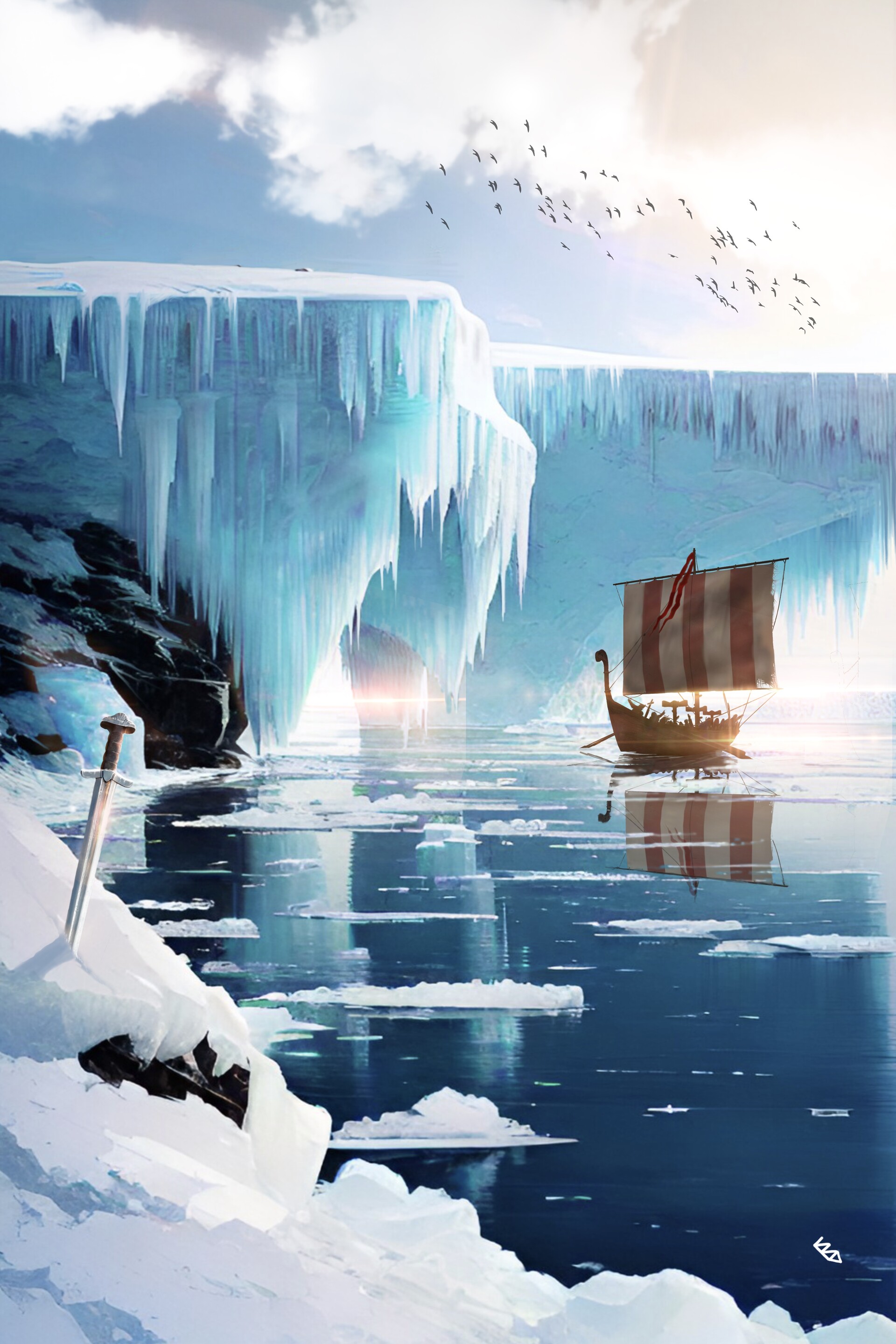ArtStation - Sword and Ice - The hunted - daily artwork