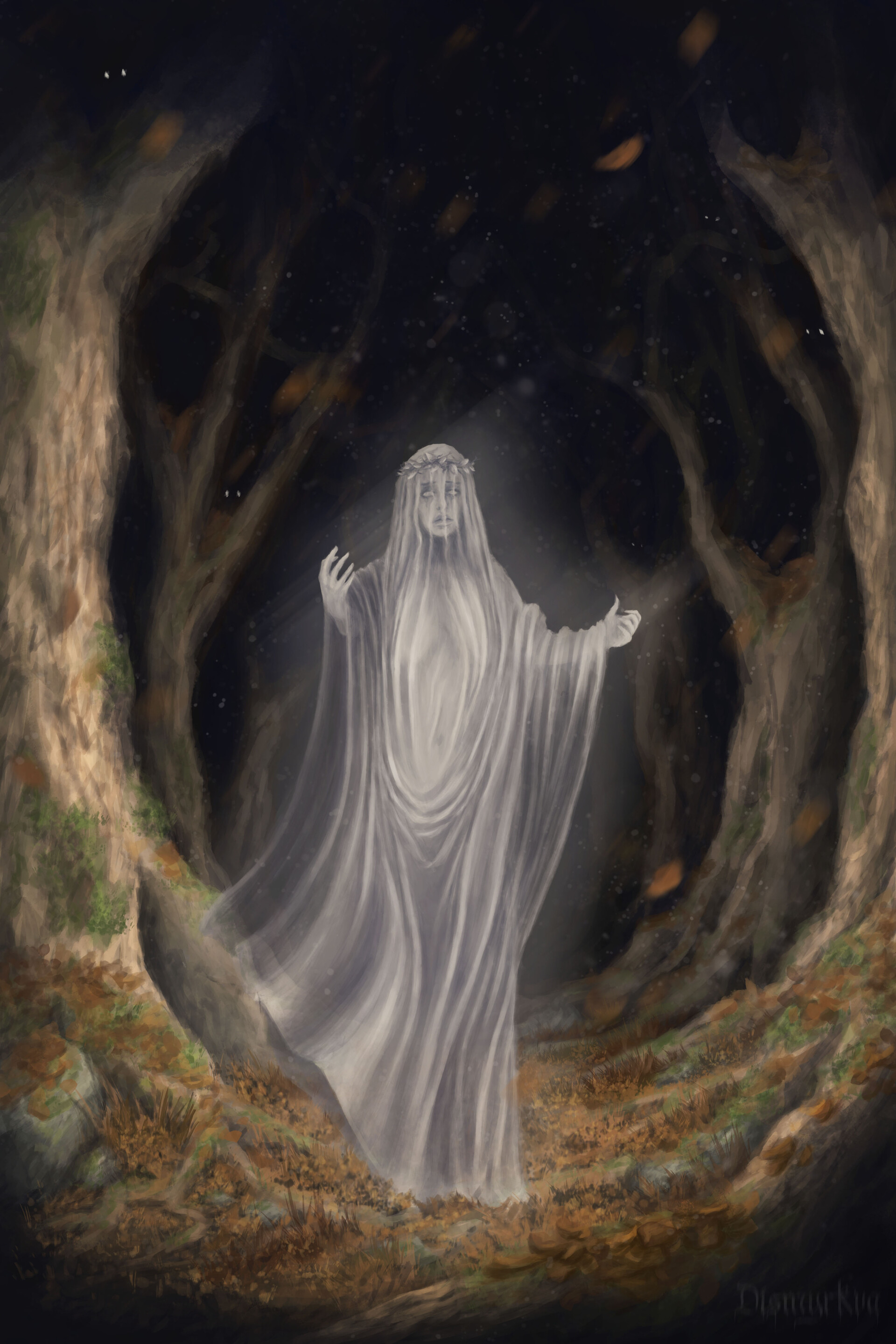 ArtStation - La dame blanche - Lady in white