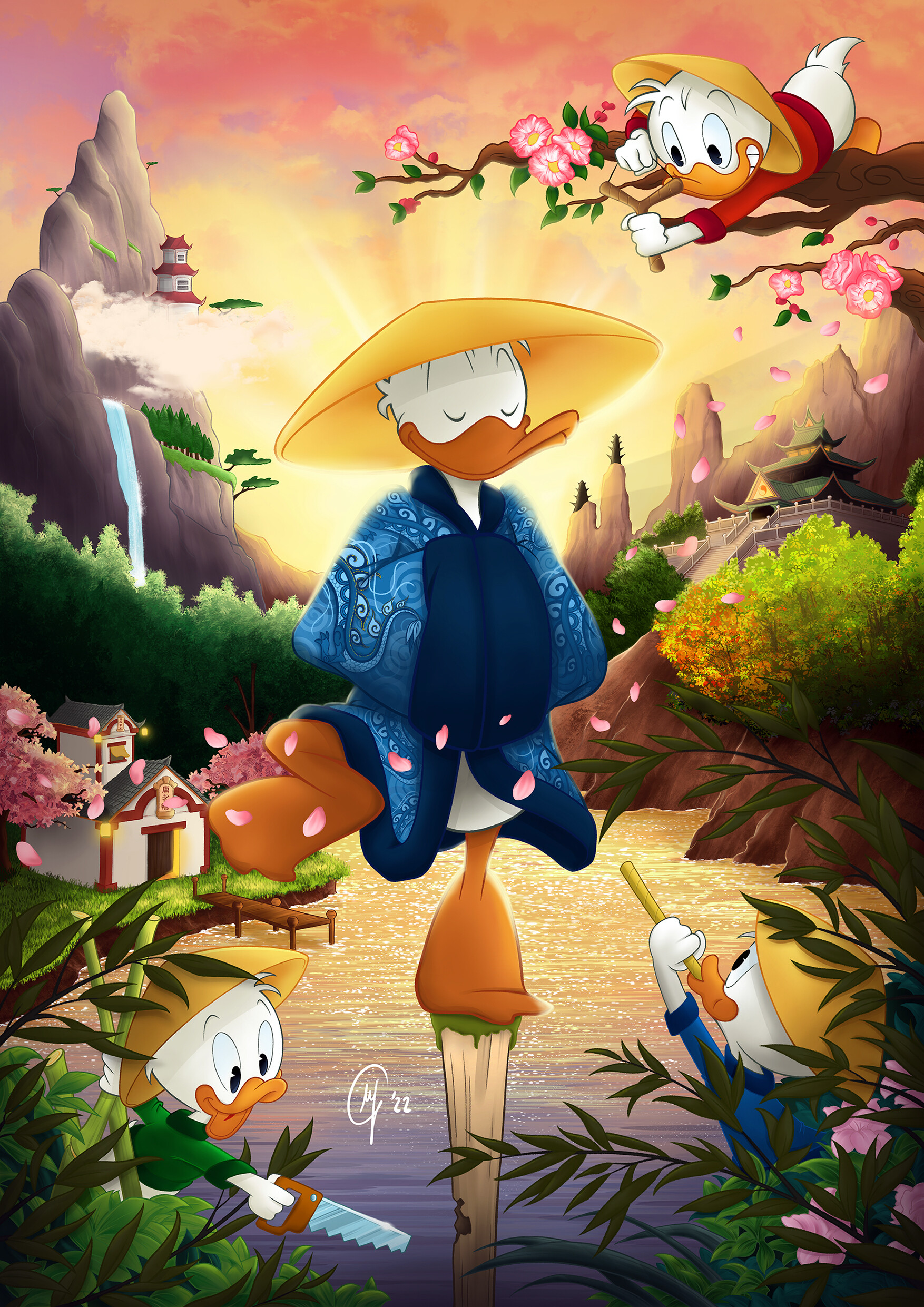 ArtStation - Zen Donald Duck...will find some relax?