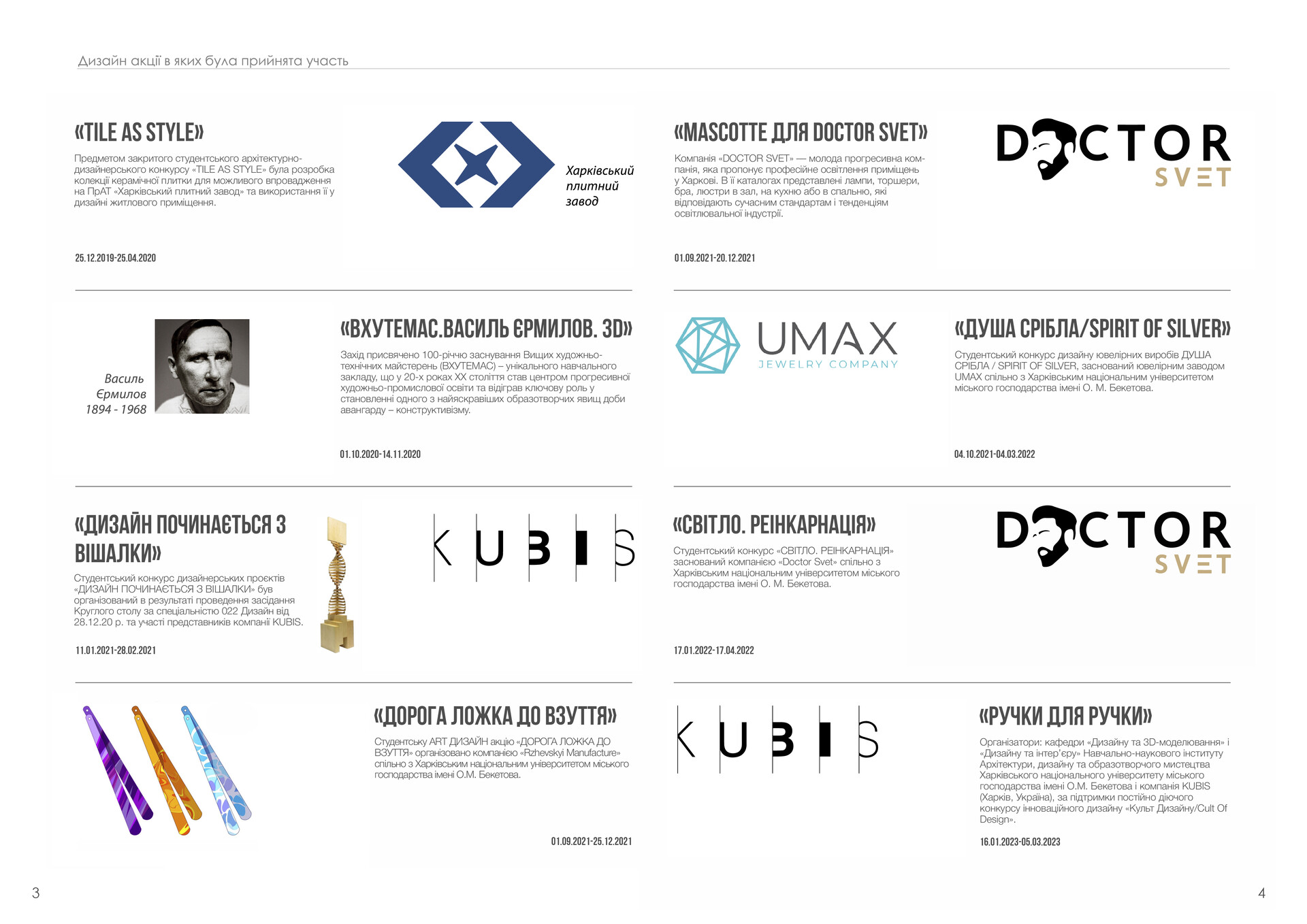 ArtStation - Design actions in which I took part