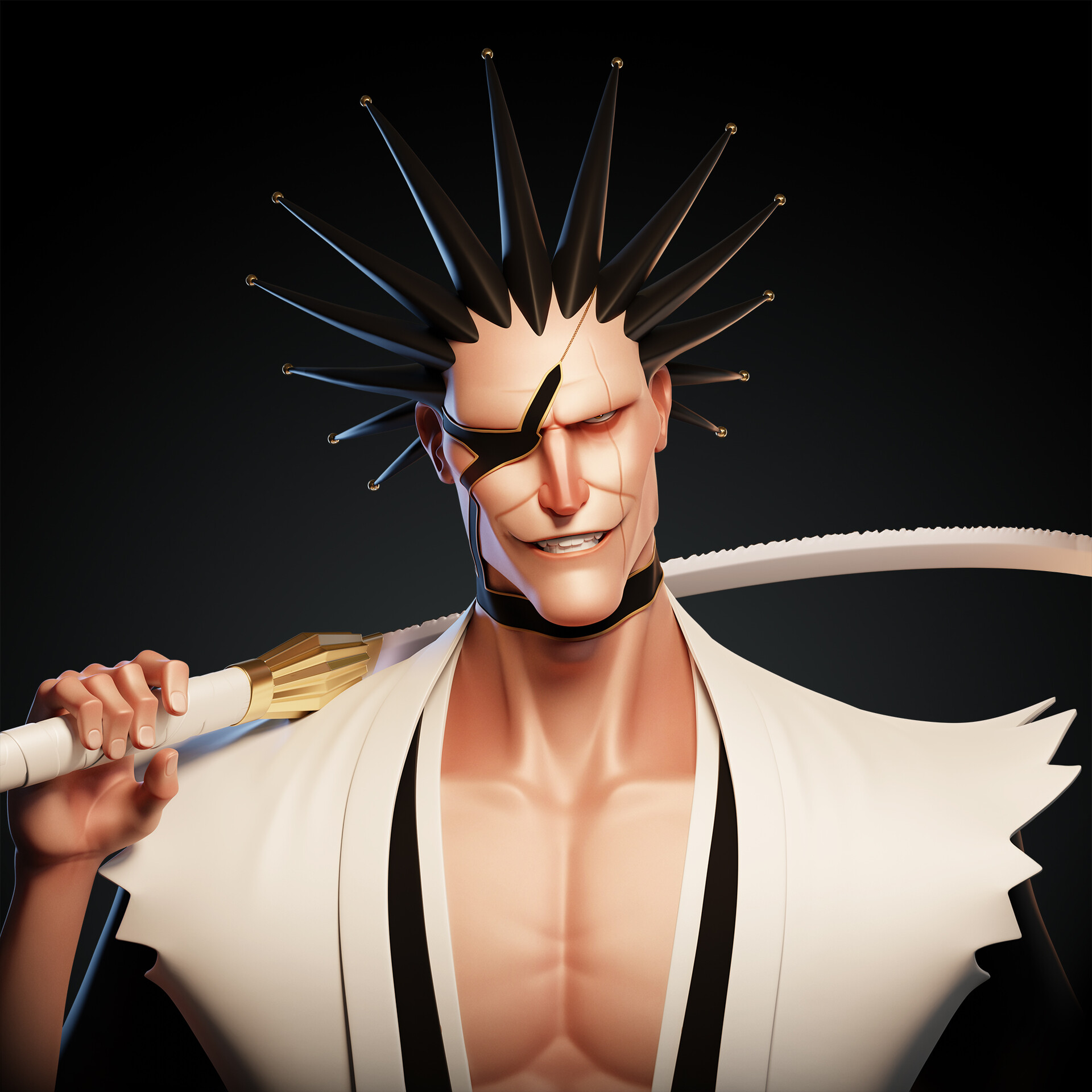 ArtStation - Zaraki Kenpachi