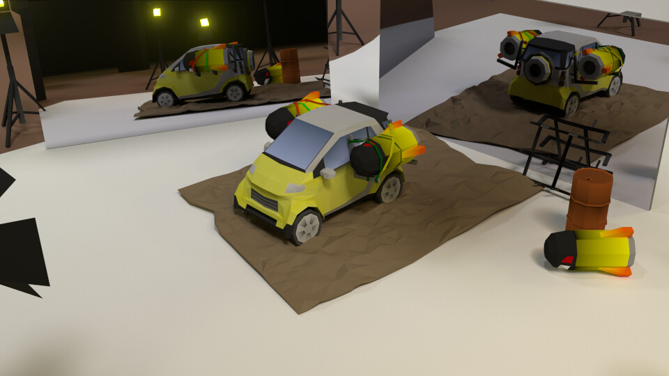 ArtStation - Geometric racing cars