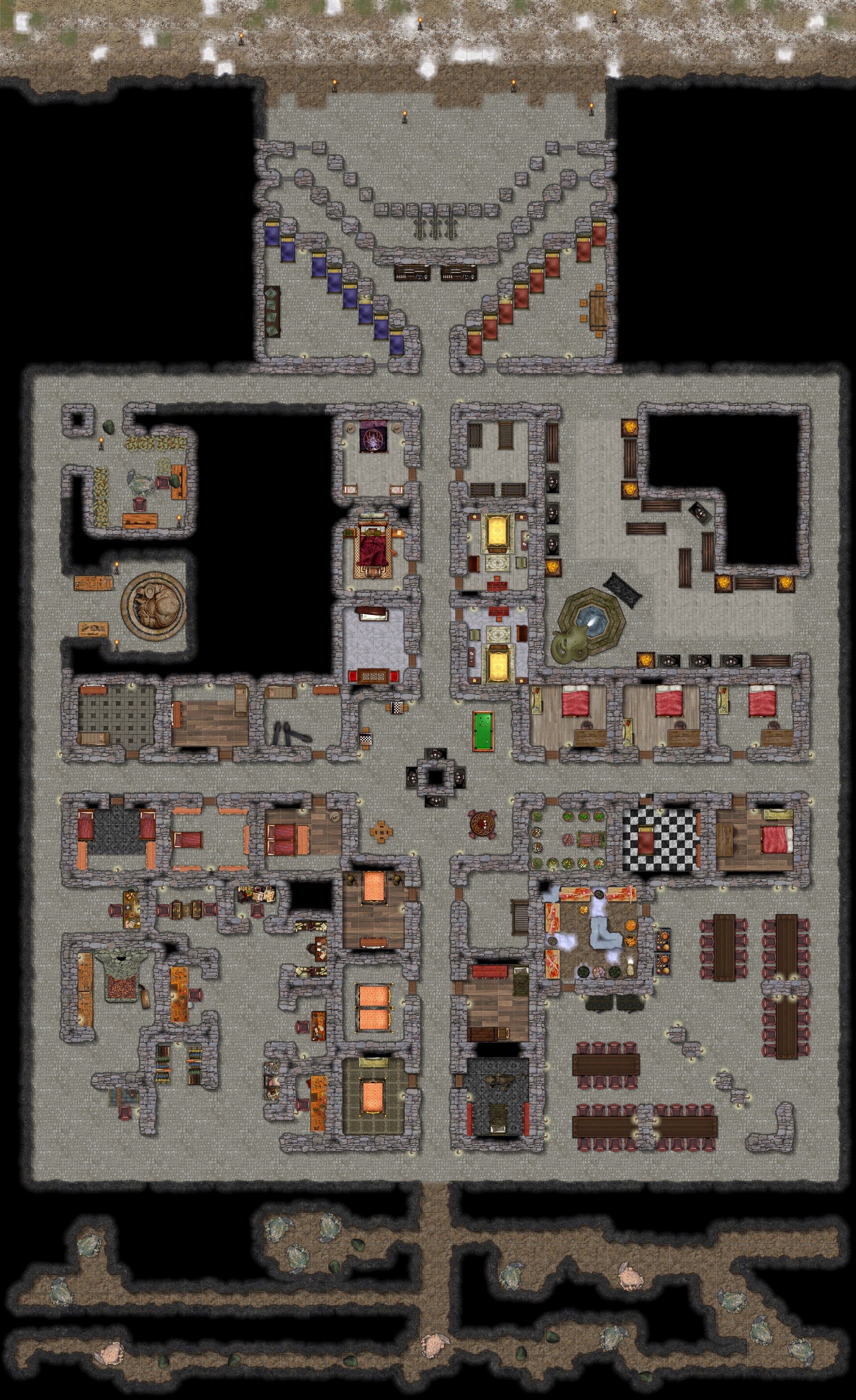 Ginno the Seer - 55x90 Rimworld mountain base