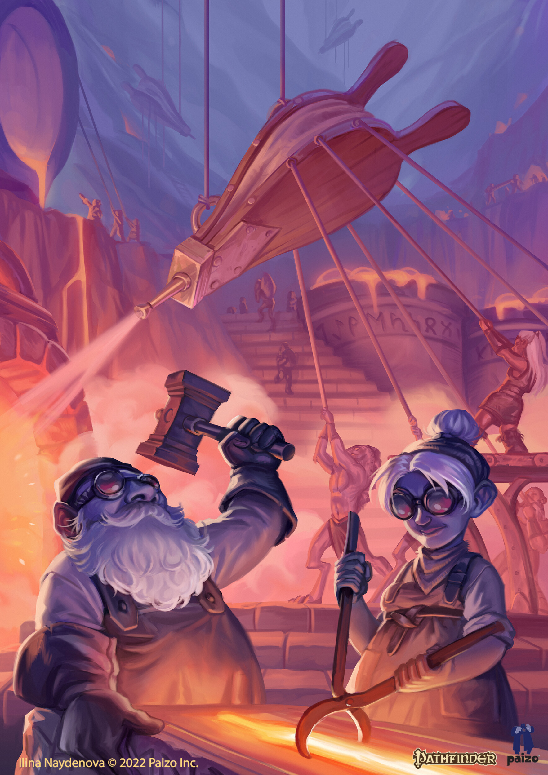 Pathfinder: Cult of the Cave Worm "Hagegraf Forge District" by Ilina ...