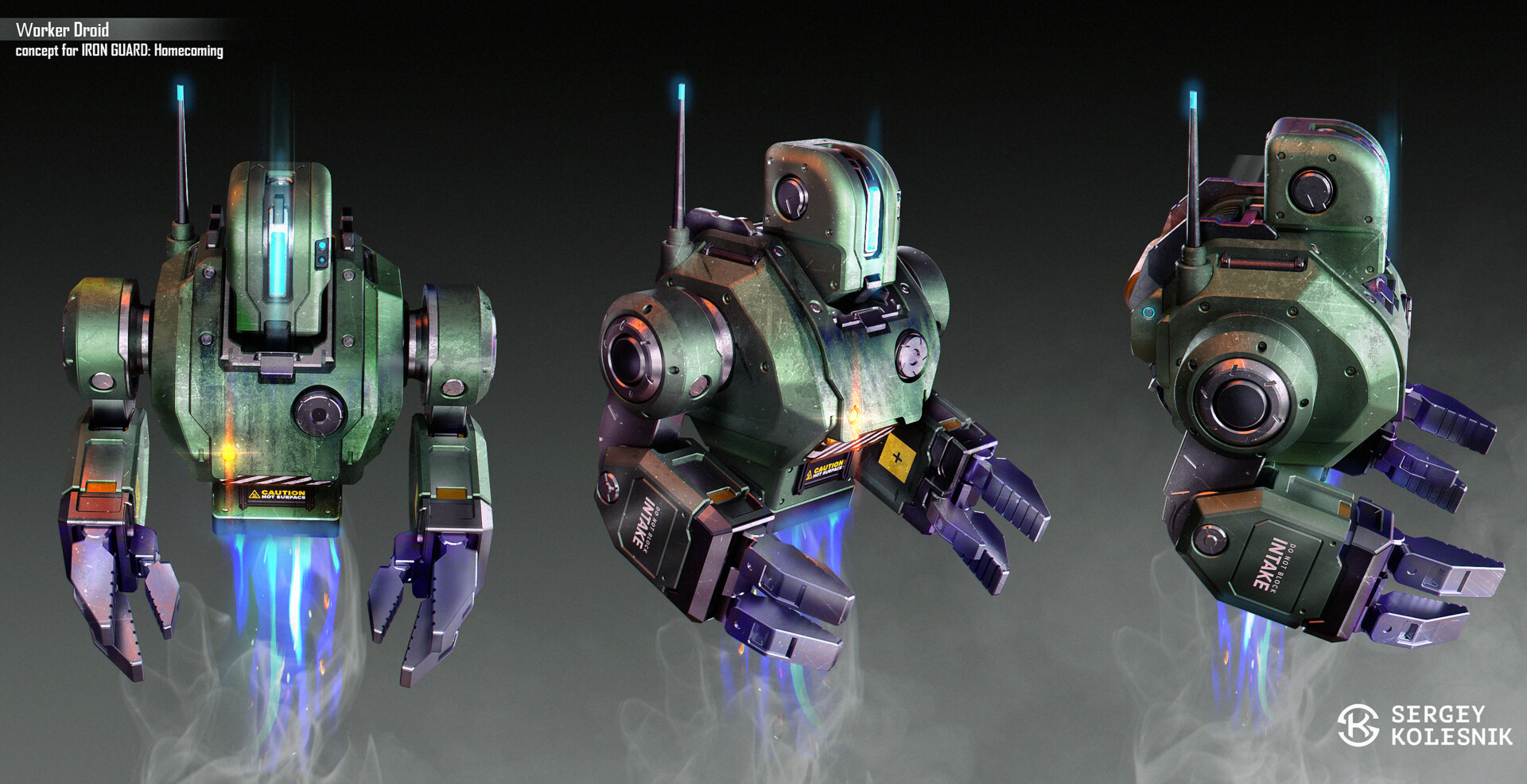 ArtStation - droid worker