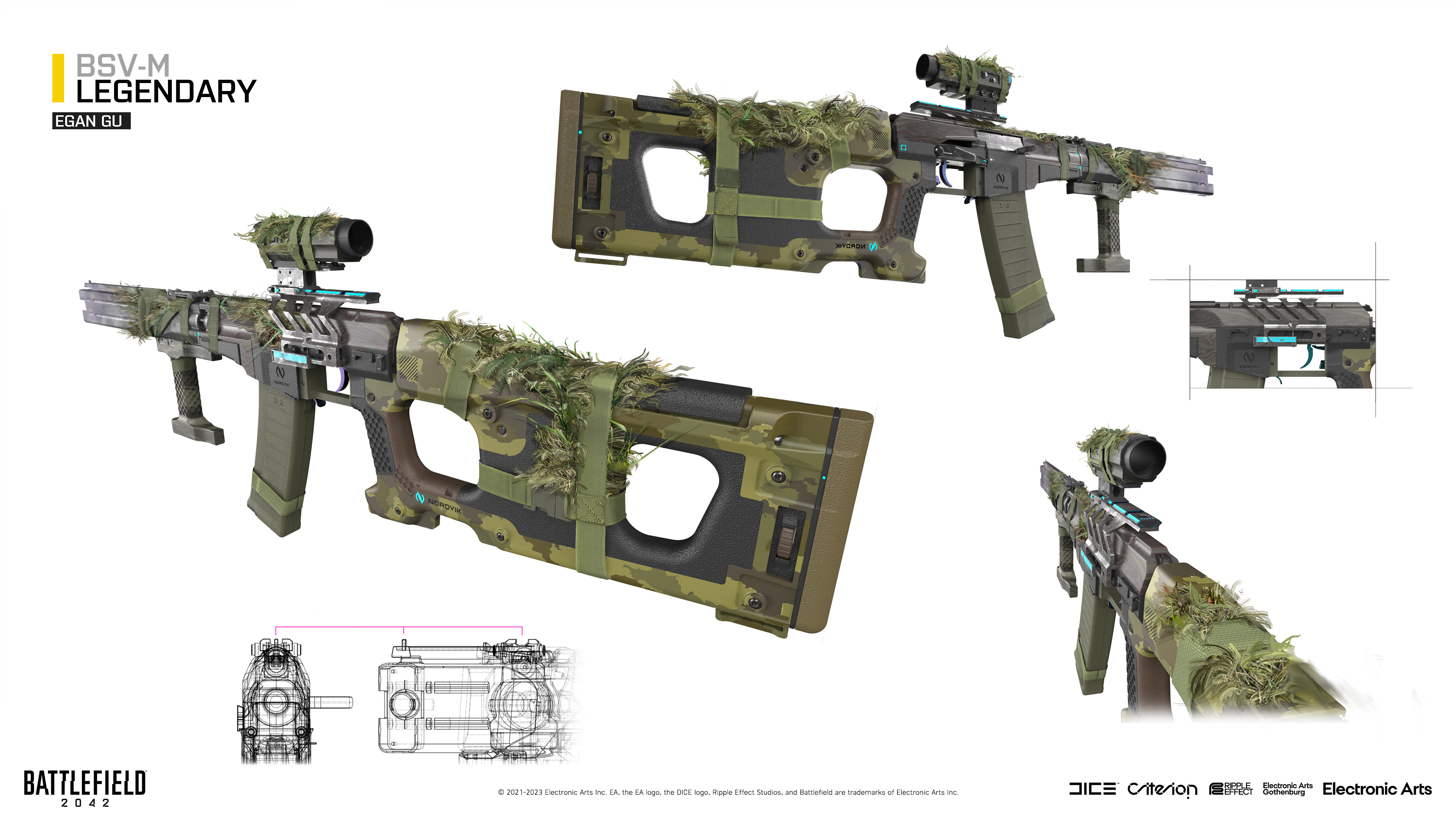 Egan gu - Battlefield 2042 | Legendary Weapon Cosmetics