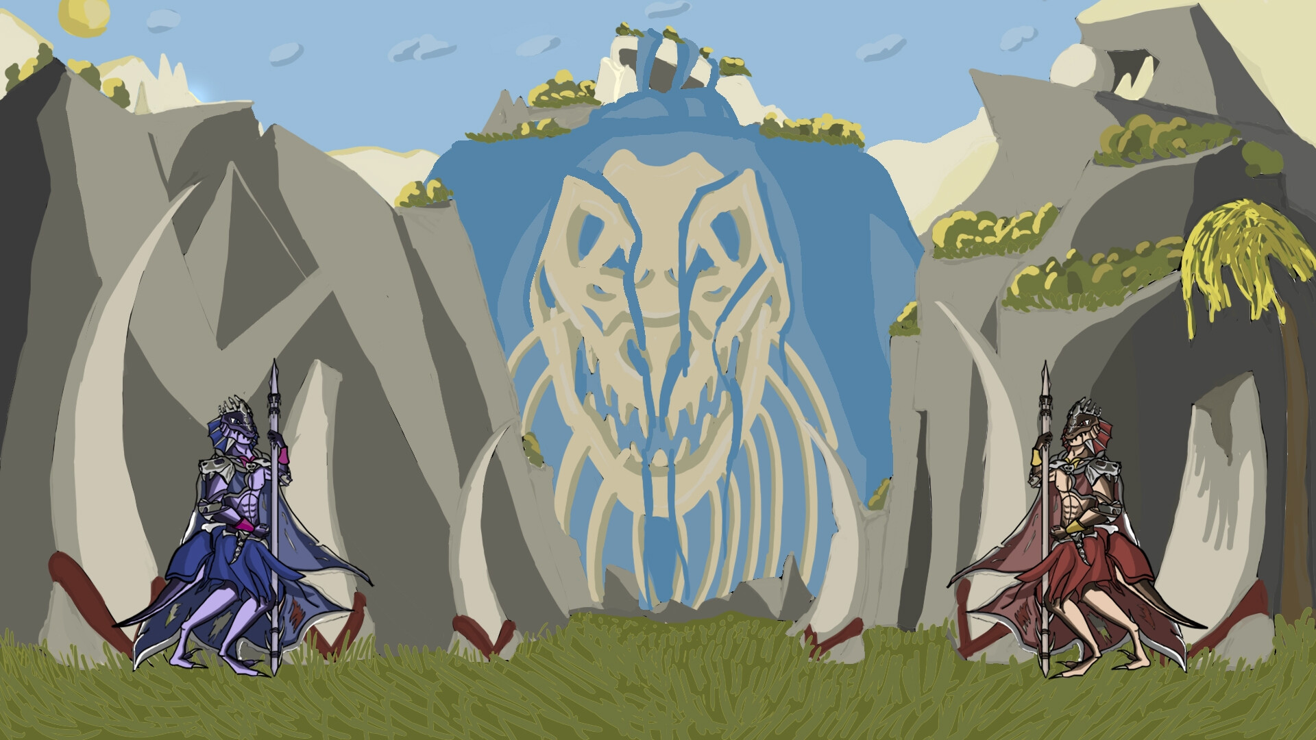 ArtStation - 2D Arena Fighters - DinoBrawl