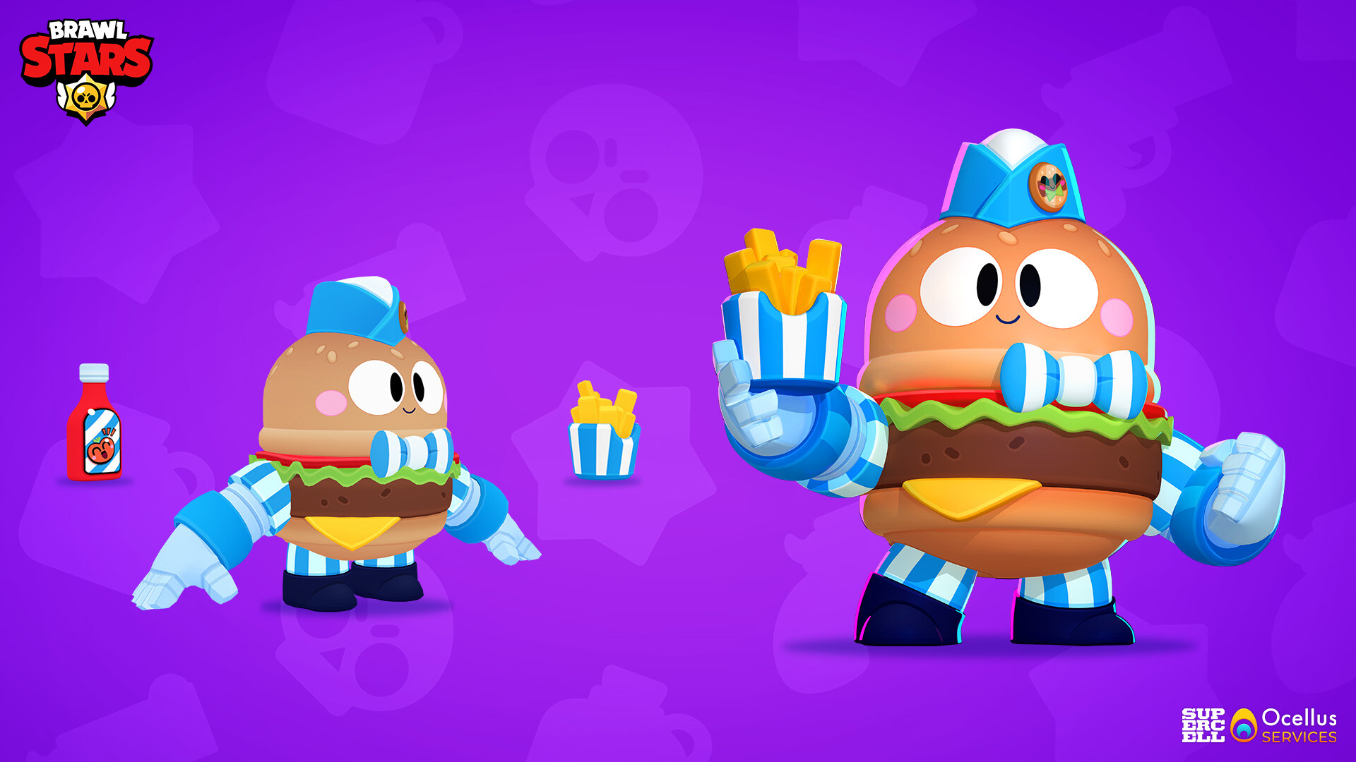 Ocellus - SERVICES - Brawl Stars - Lou Burger Skin