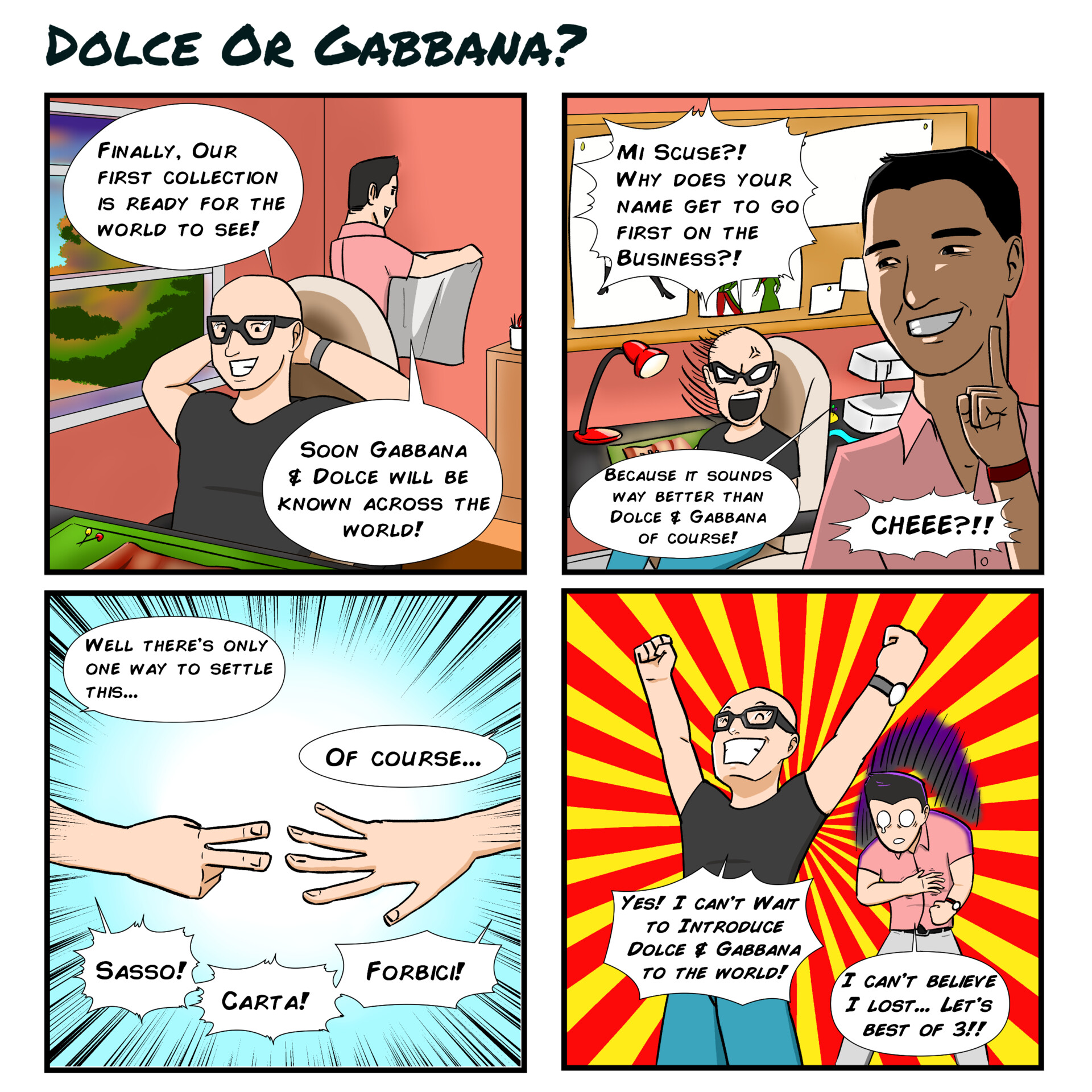 ArtStation - Dolce Or Gabbana Comic Strip
