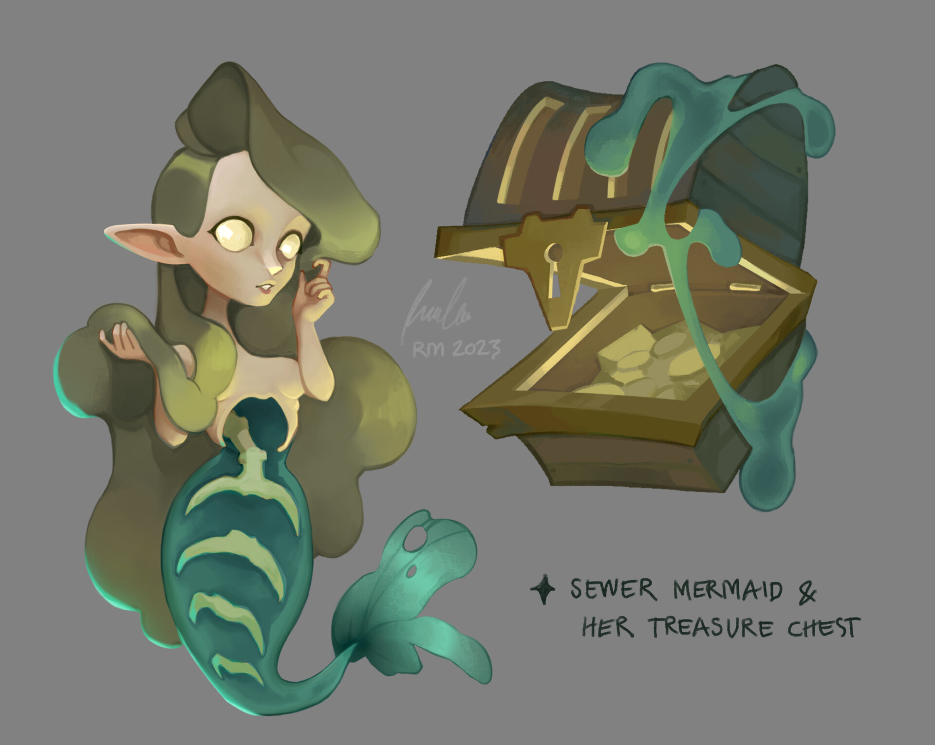 ArtStation - Sewer Mermaid