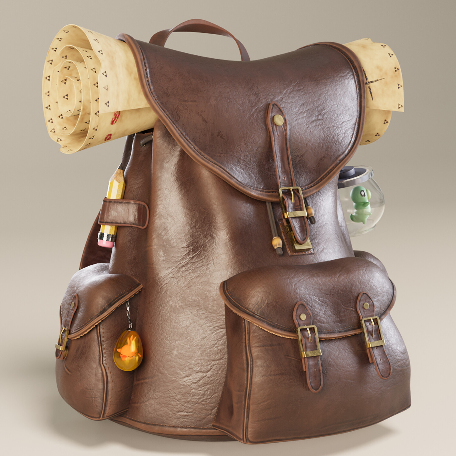 ArtStation - Adventure Bag - 3D Props