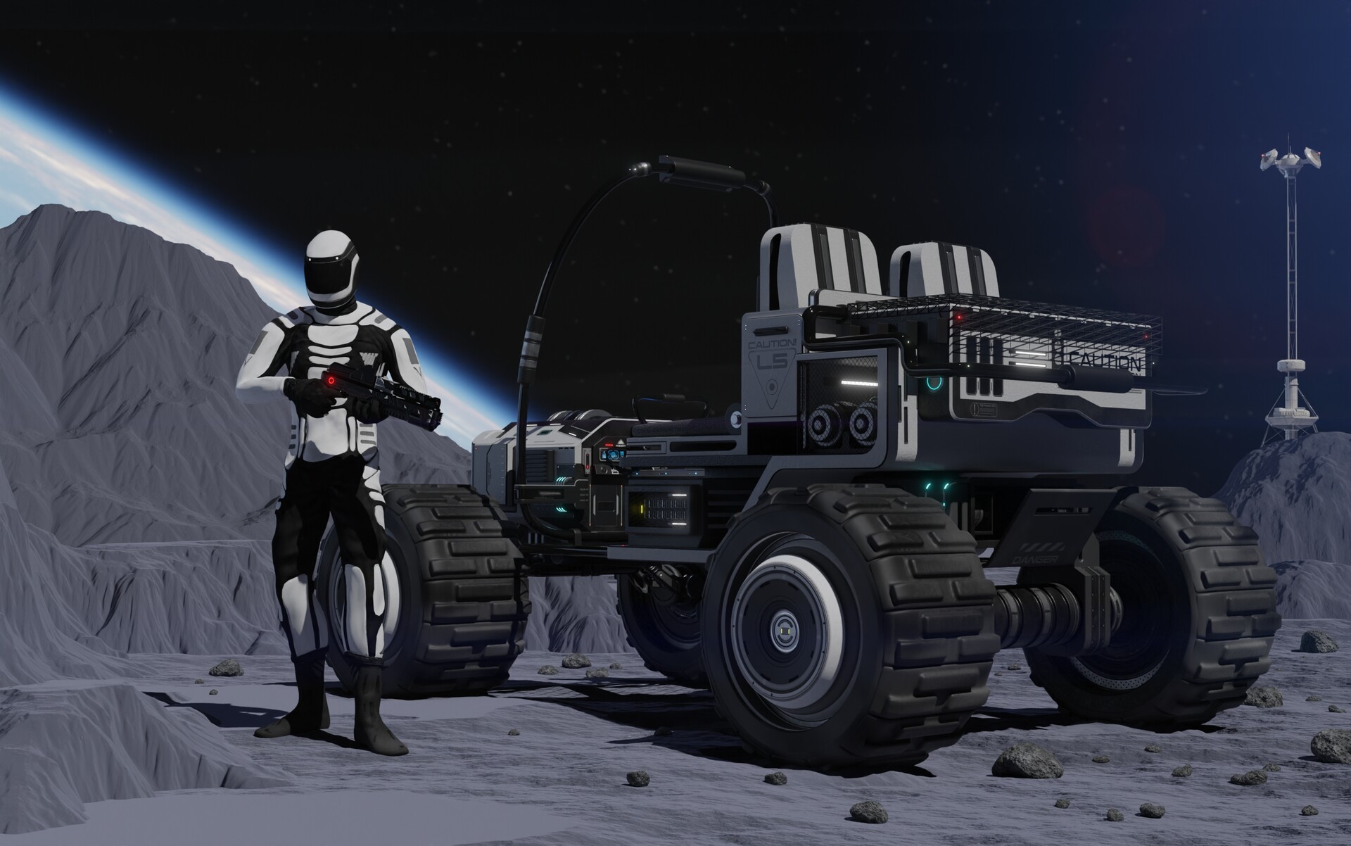 Sergey Maryshev - Sci-fi Rover Concept