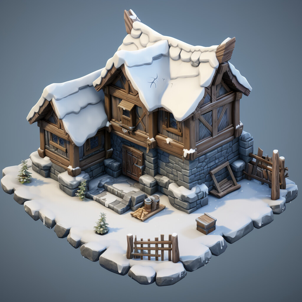 ArtStation - Medieval Mini Home : 3