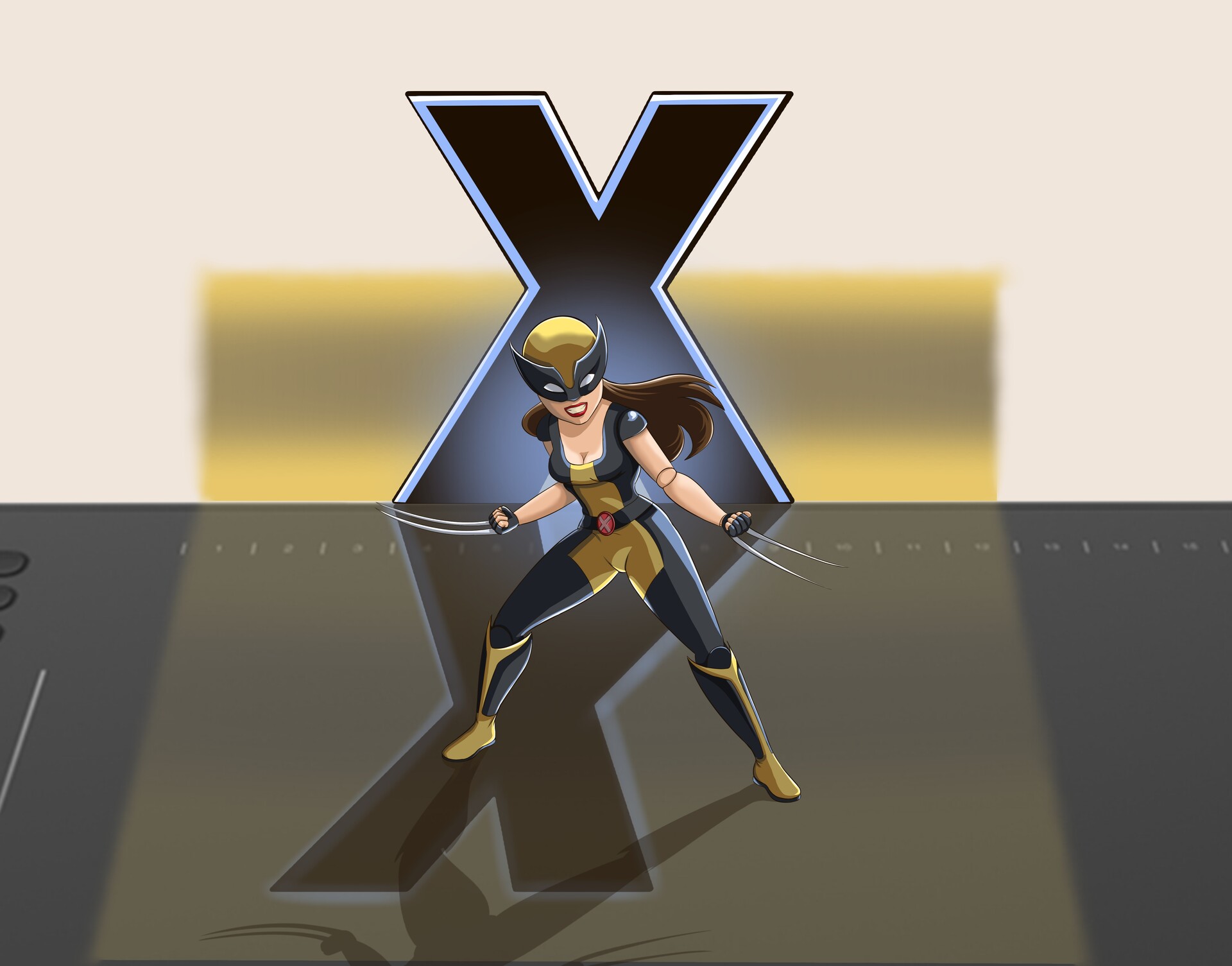 ArtStation - Margot tries on the X-23 costume