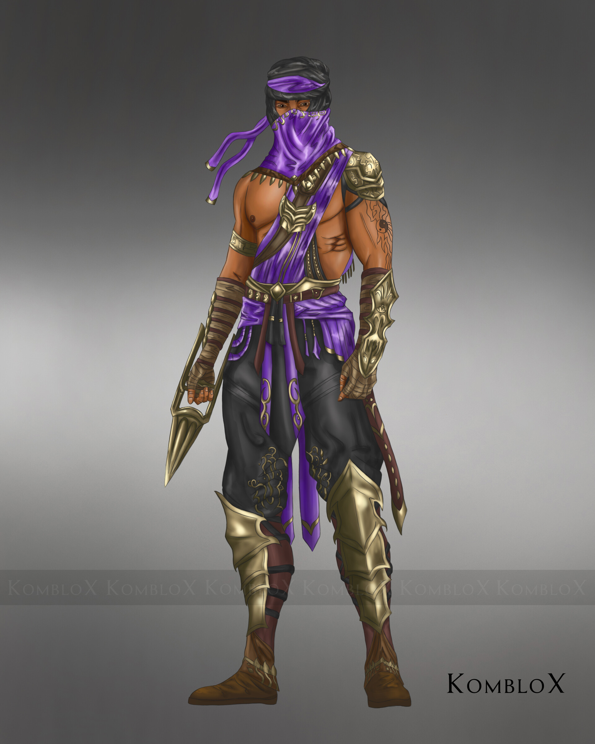 how to draw rain mortal kombat