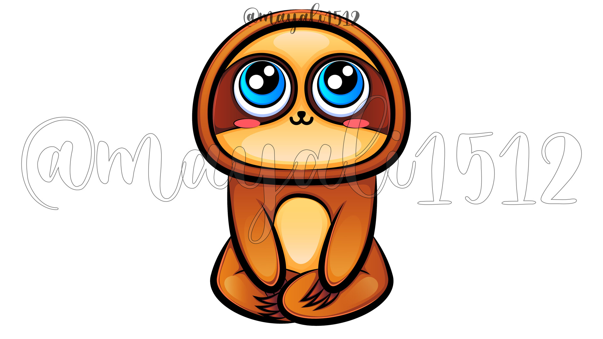 Sad Cute Animal Drawing