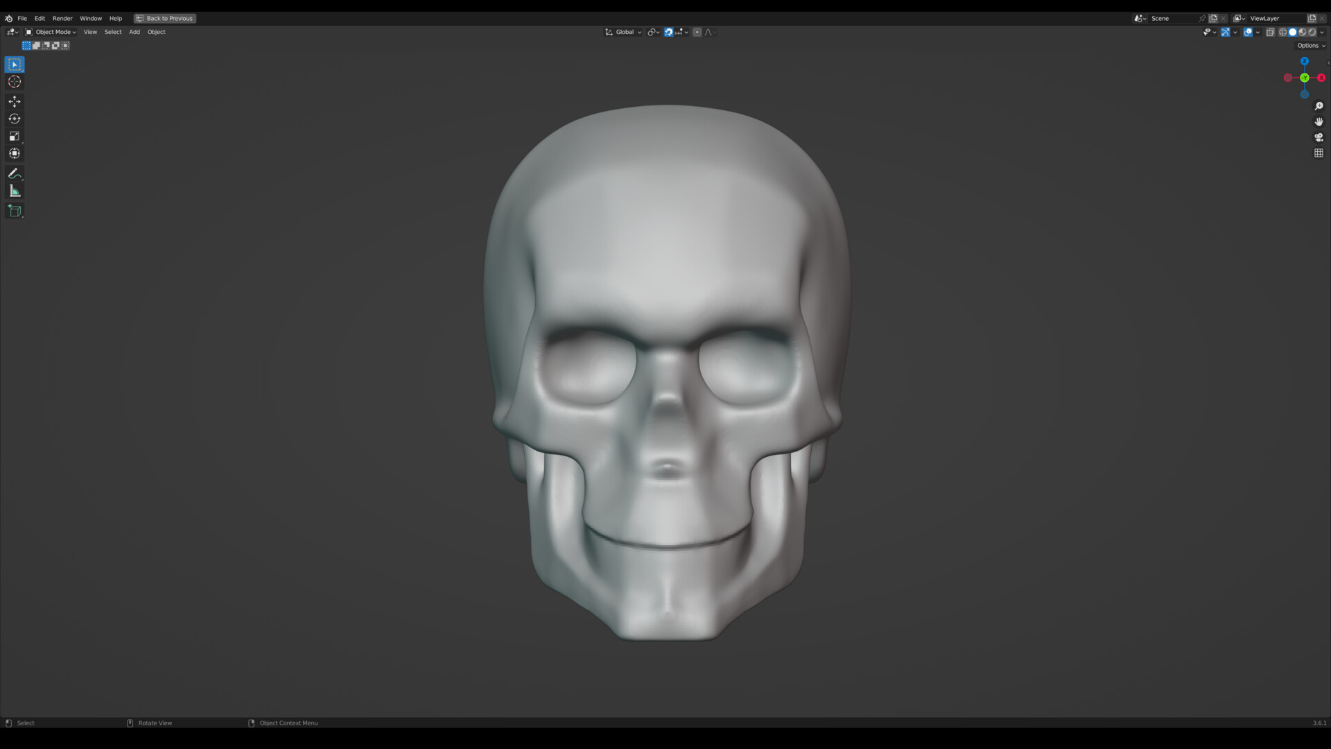 ArtStation - My First Skull