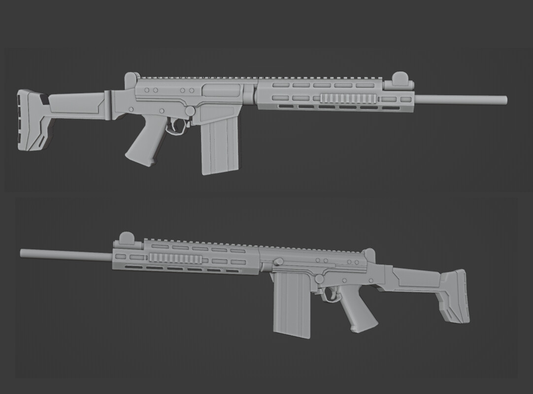 ArtStation - SA58 FAL