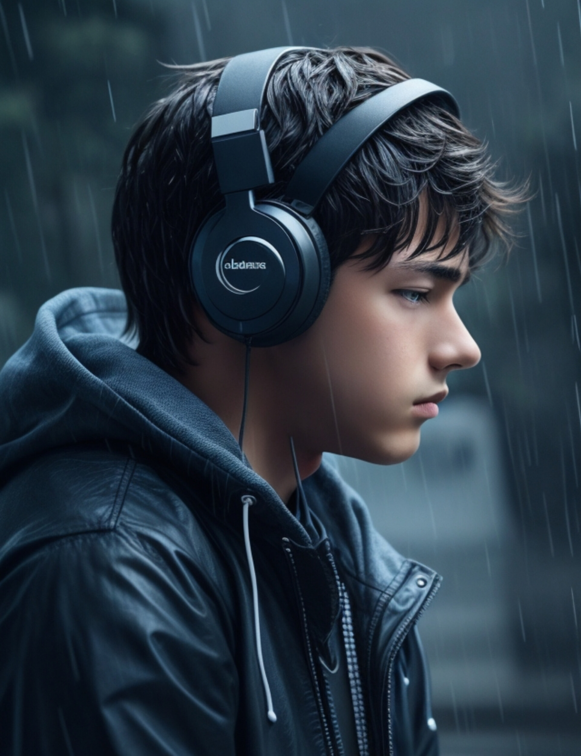 ArtStation - Boy listening music