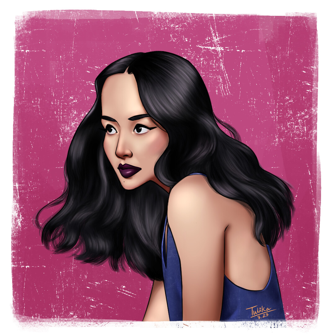 Tulika Tripathi - Stylized portrait illustration