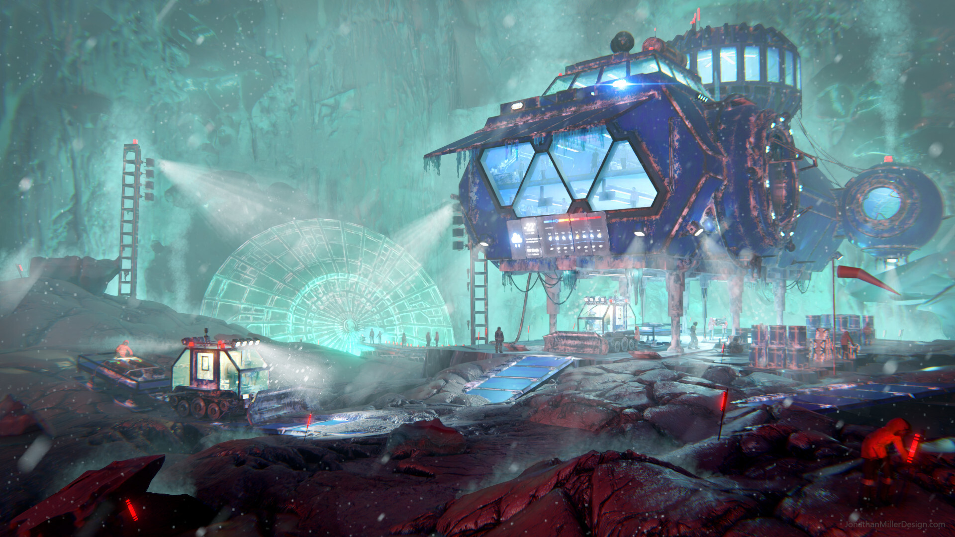 ArtStation - Arctic Base - Site 3 - Concept Art - Environment Design ...