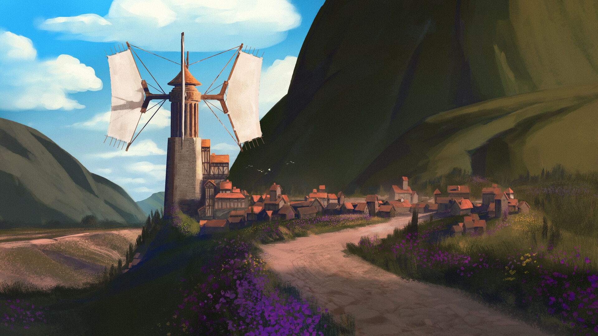 ArtStation - Medieval Windmill