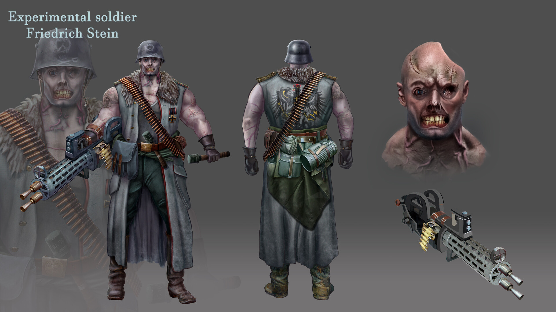 ArtStation - Сoncept experimental soldier concept ww1