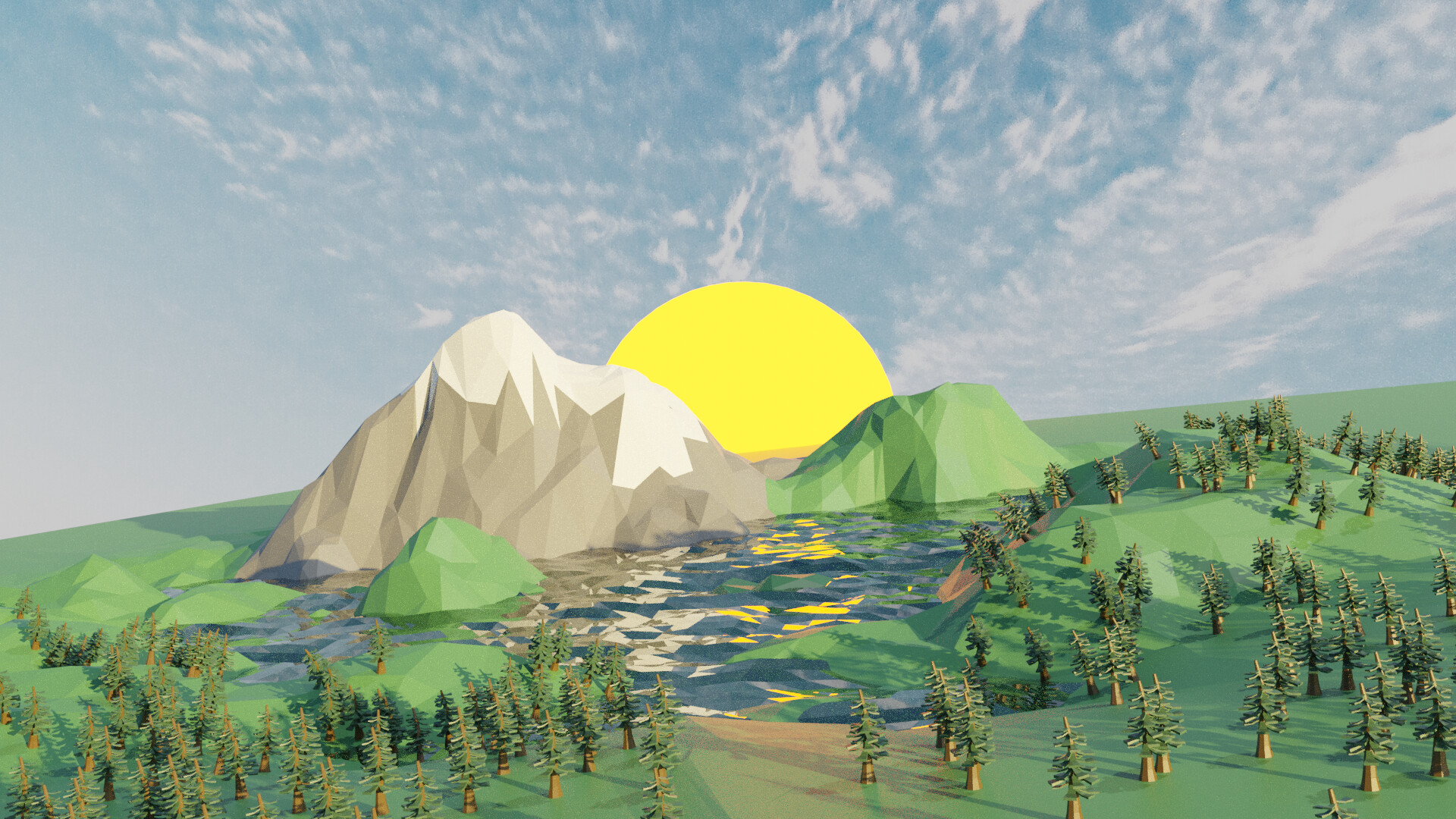 ArtStation - Low Poly Terrain