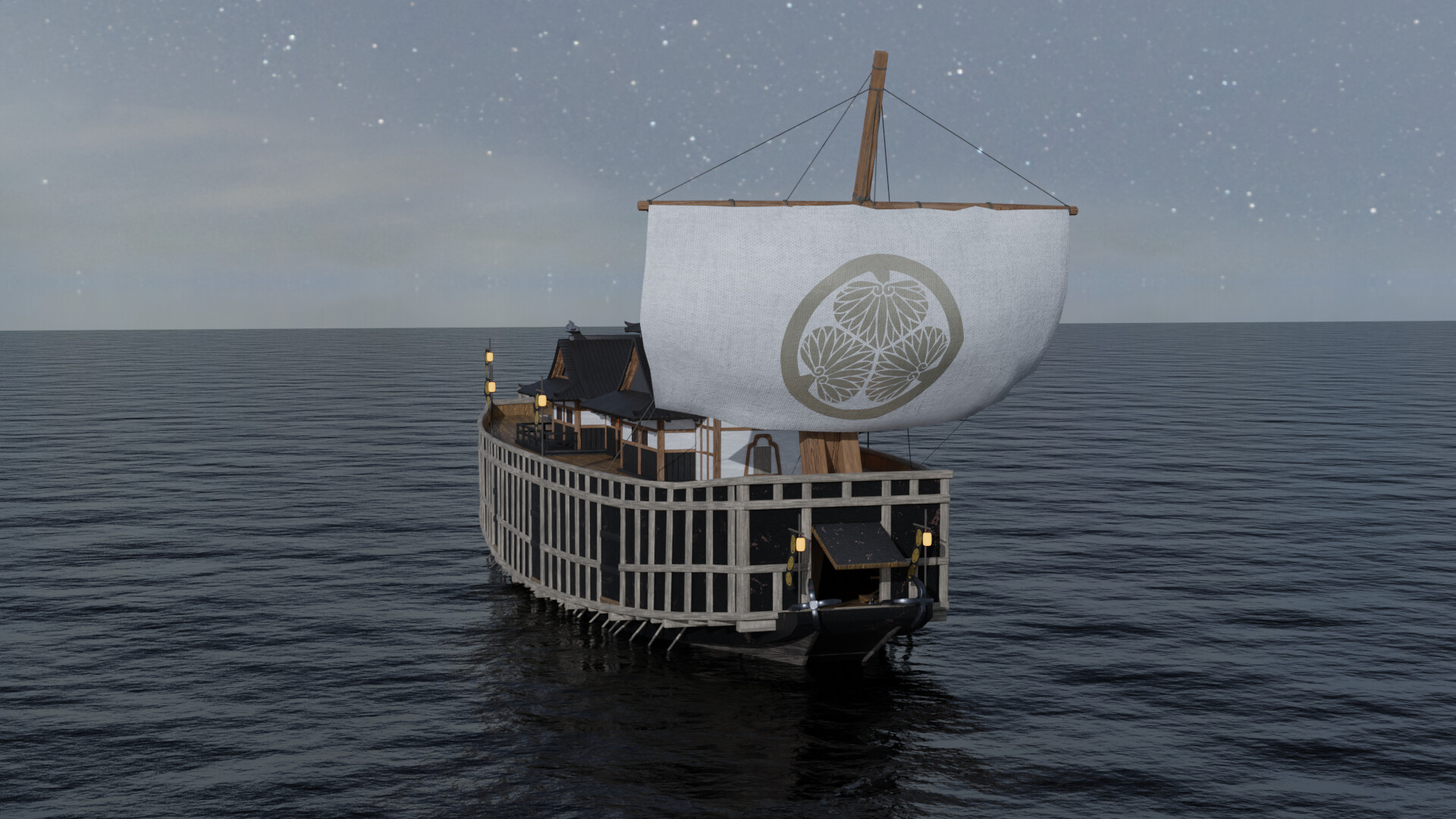 ArtStation - Atakebune Japanese Medieval Warship