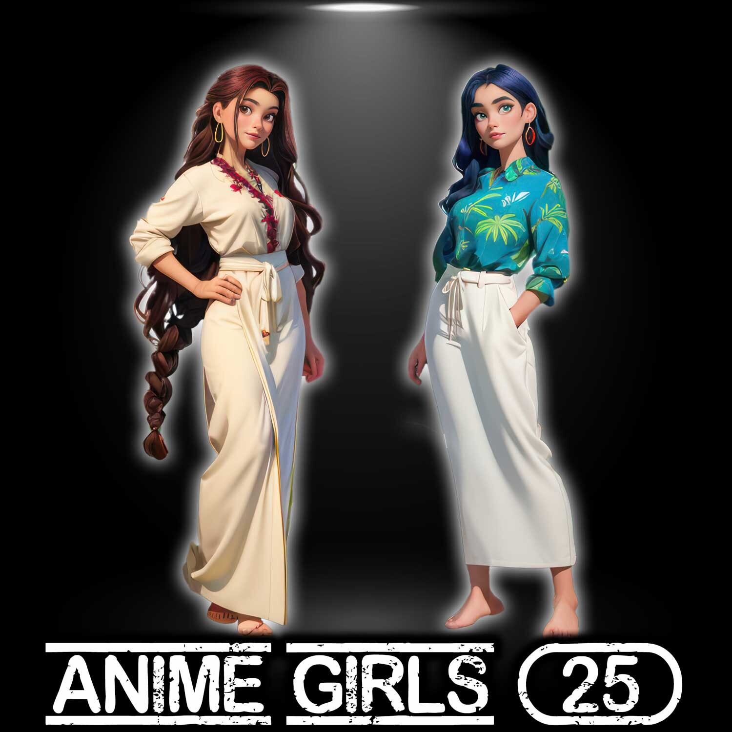 ArtStation - 200+ Anime Girls Images Reference Pack - 4K Resolution - V.25