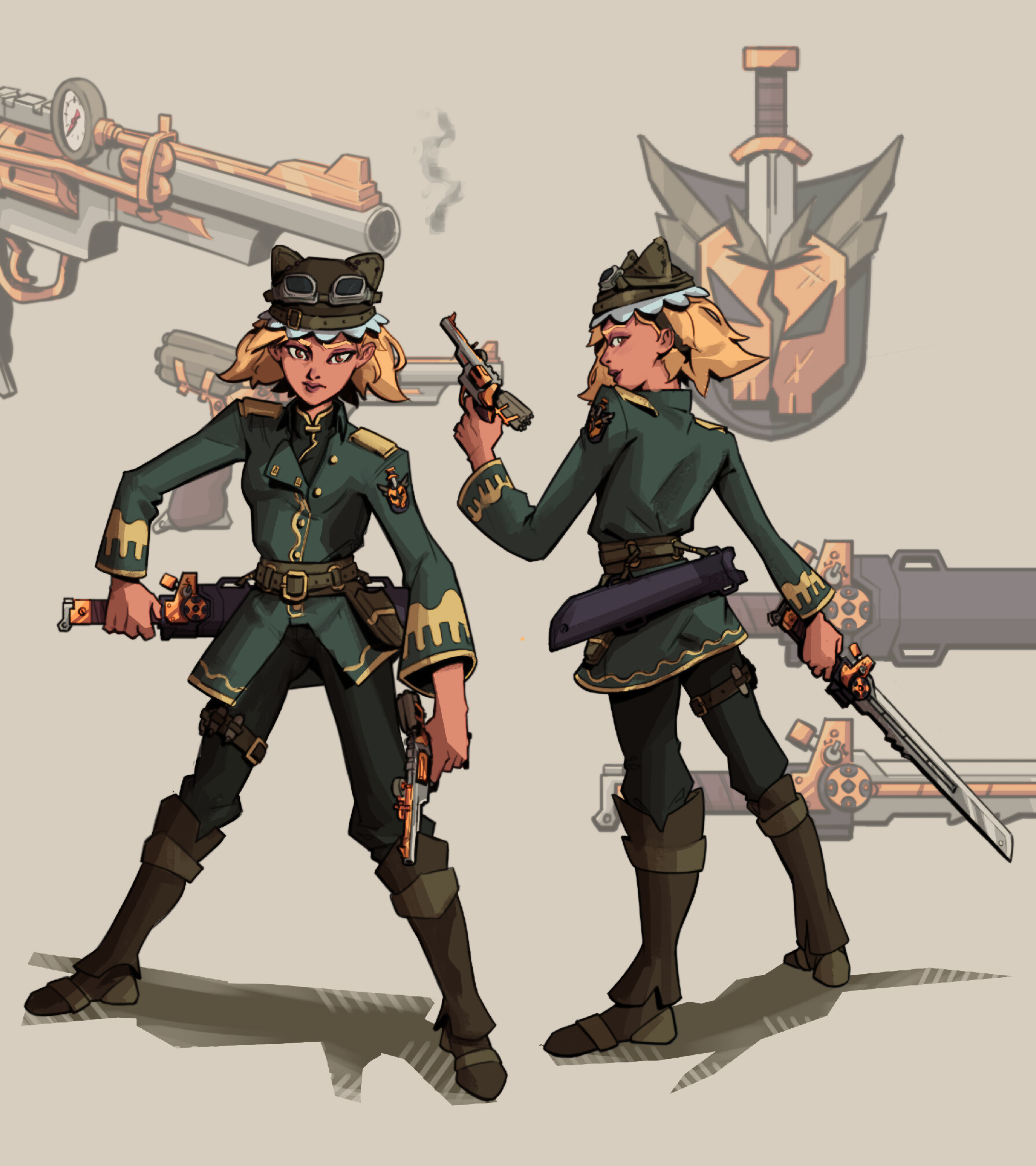 ArtStation - Lina Fate - S.T.A.B. Soldier (Steampunk Army Brigade)