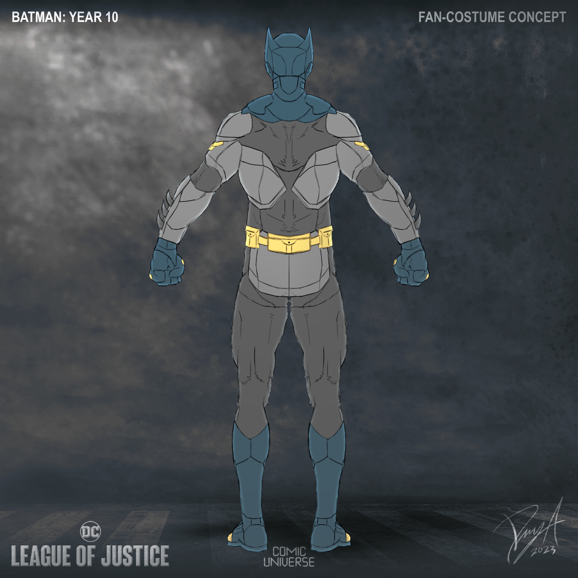 Dicky Akbar - Fan-Concept Batman Year 10 - Costume and Story