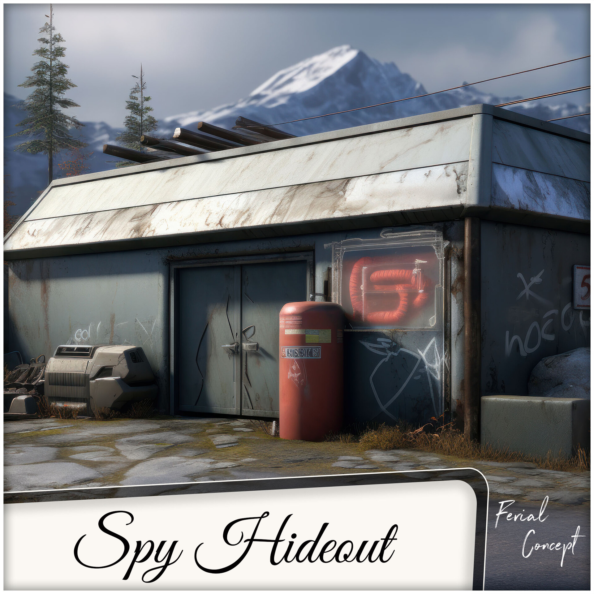 ArtStation - 🔹200 Spy Hideout - Exterior Reference Image Pack v.25