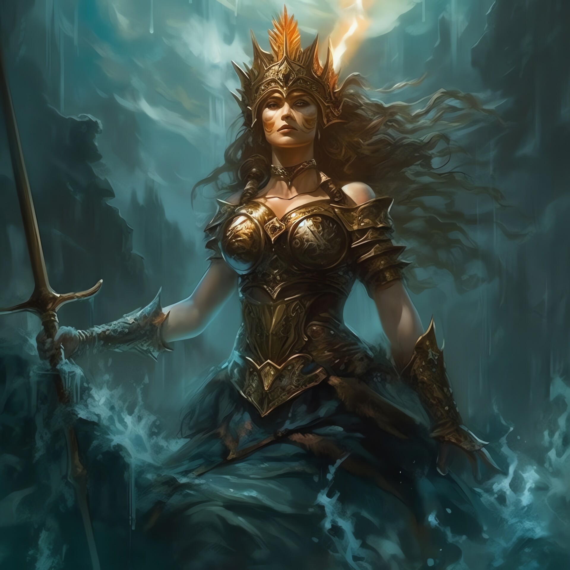 ArtStation - Brave Warrior Queen - I