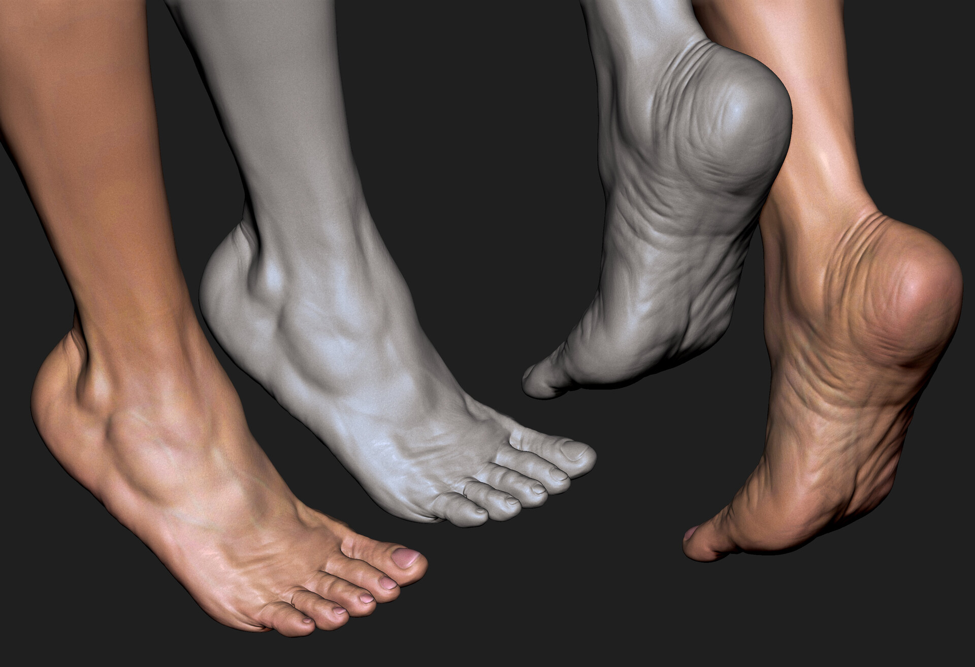 Sherif Dawoud | 3D Game Artist - Feet Sculpting and Animation Study ...