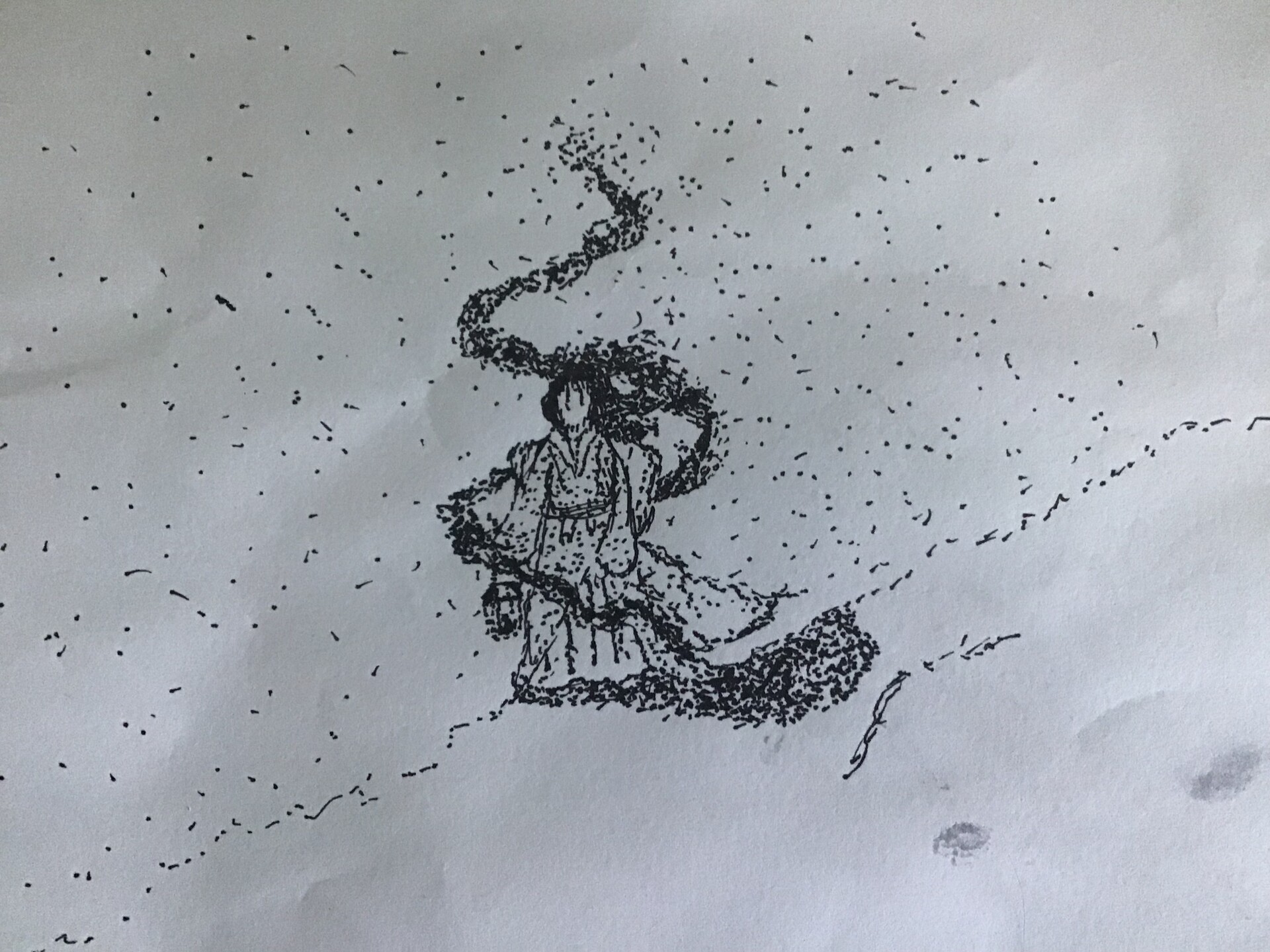 ArtStation - Japanese girl in storm