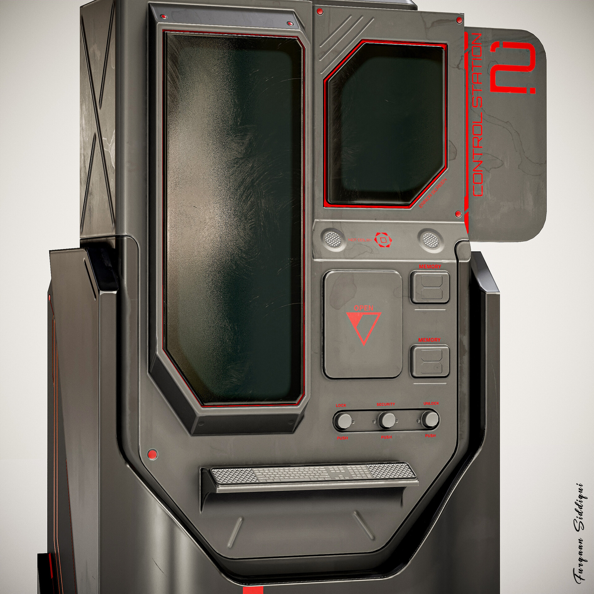 ArtStation - Sci-fi Console V2 PBR