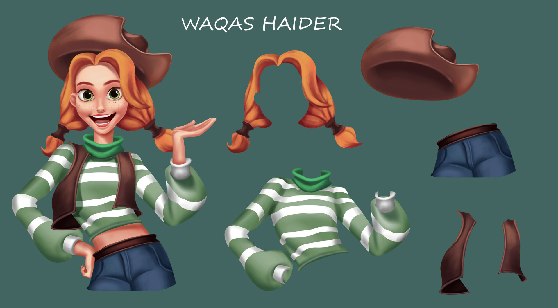 ArtStation - 2D girl character