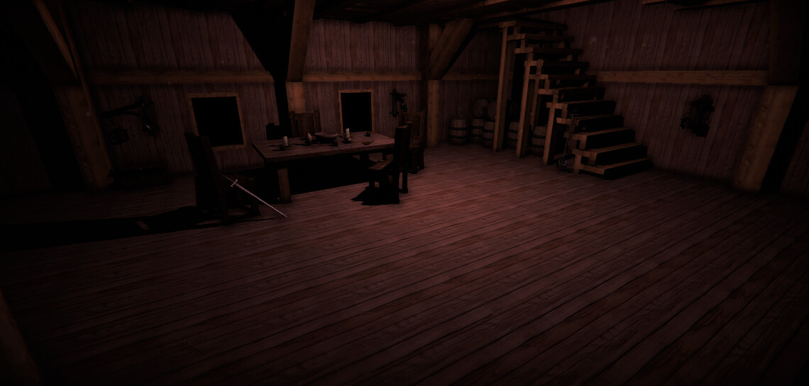 ArtStation - Dark wooden house