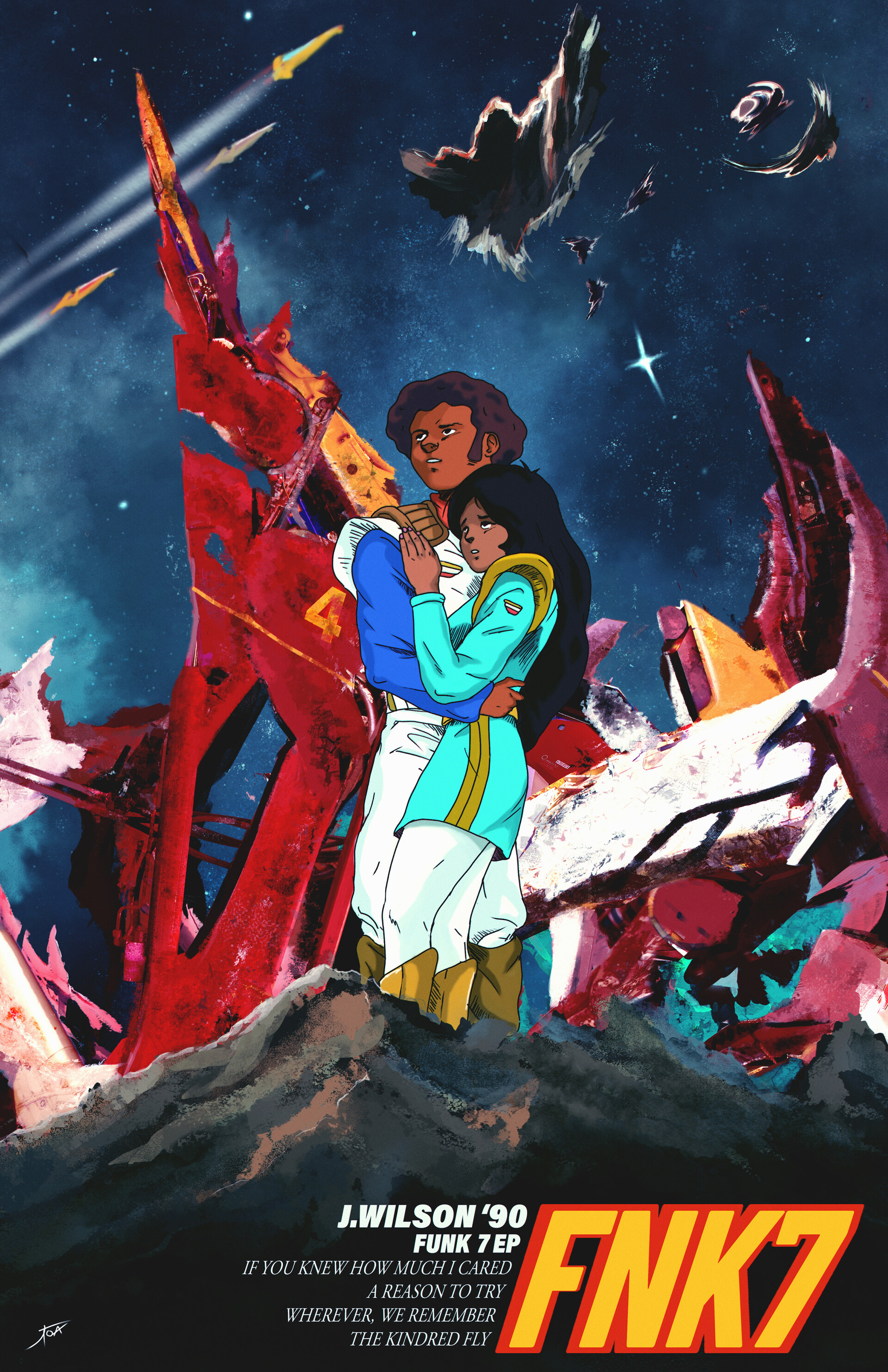 ArtStation - FNK7 EP Cover Art