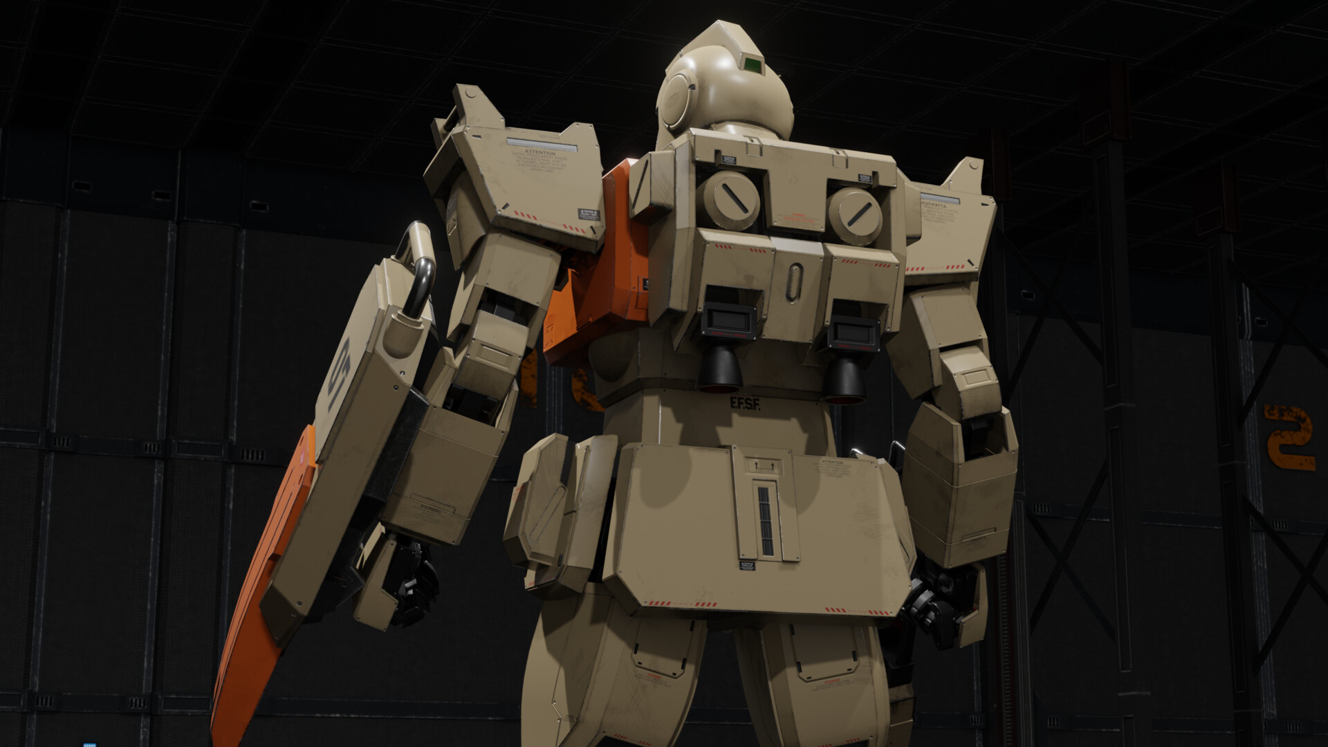 WinglessT易宇 - 陆战吉姆RGM-79[G] 建模渲染作品 Modeling rendering work