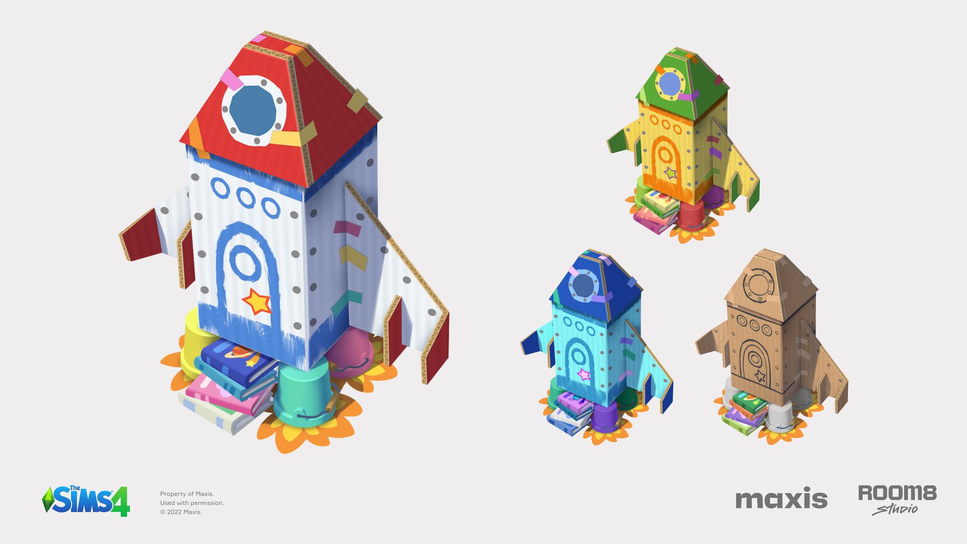 Room 8 Studio - Portfolio - Props (Sims 4)